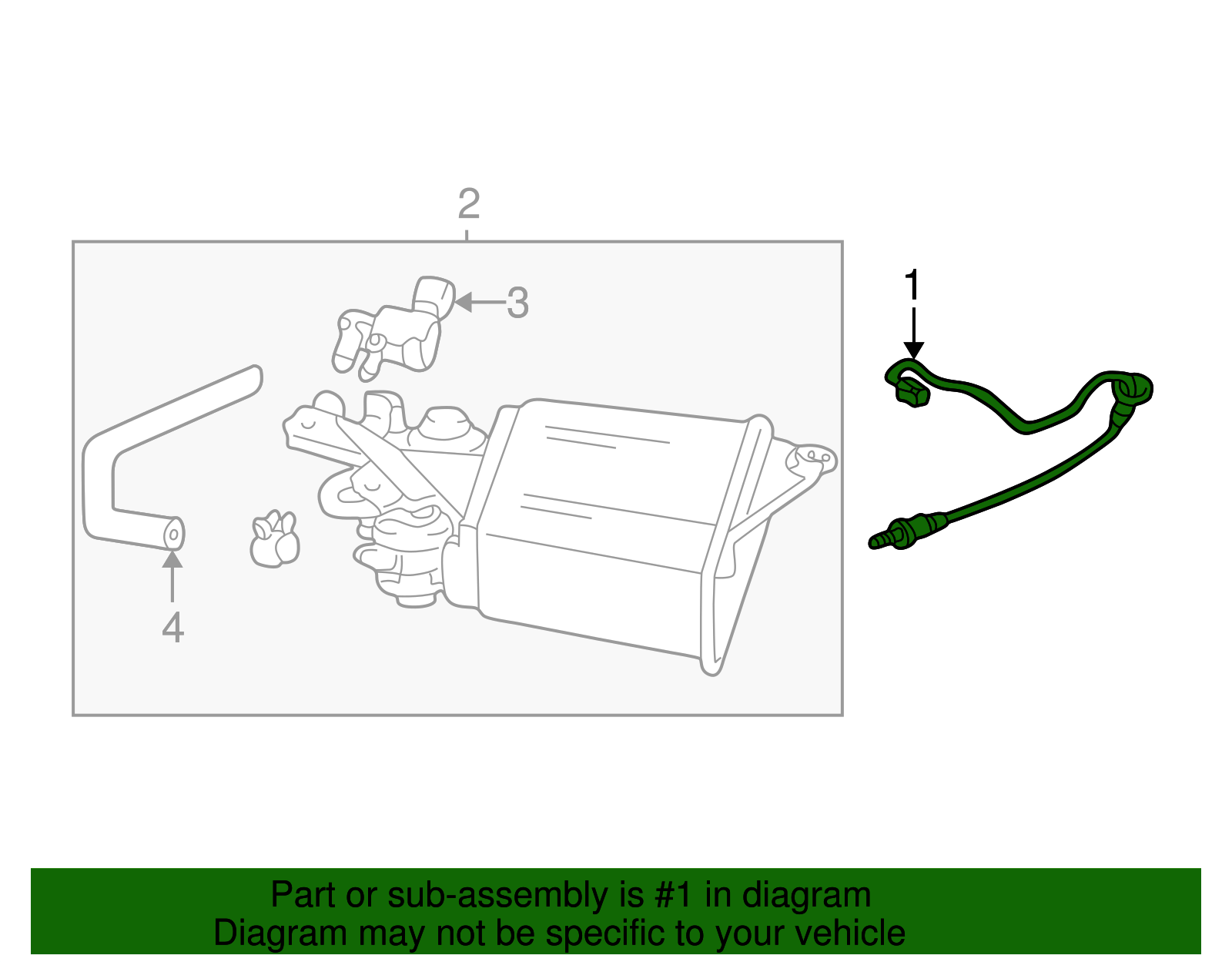 Genuine Toyota Oxygen Sensor part# 89465-13030 for 2003-2004 Toyota ...