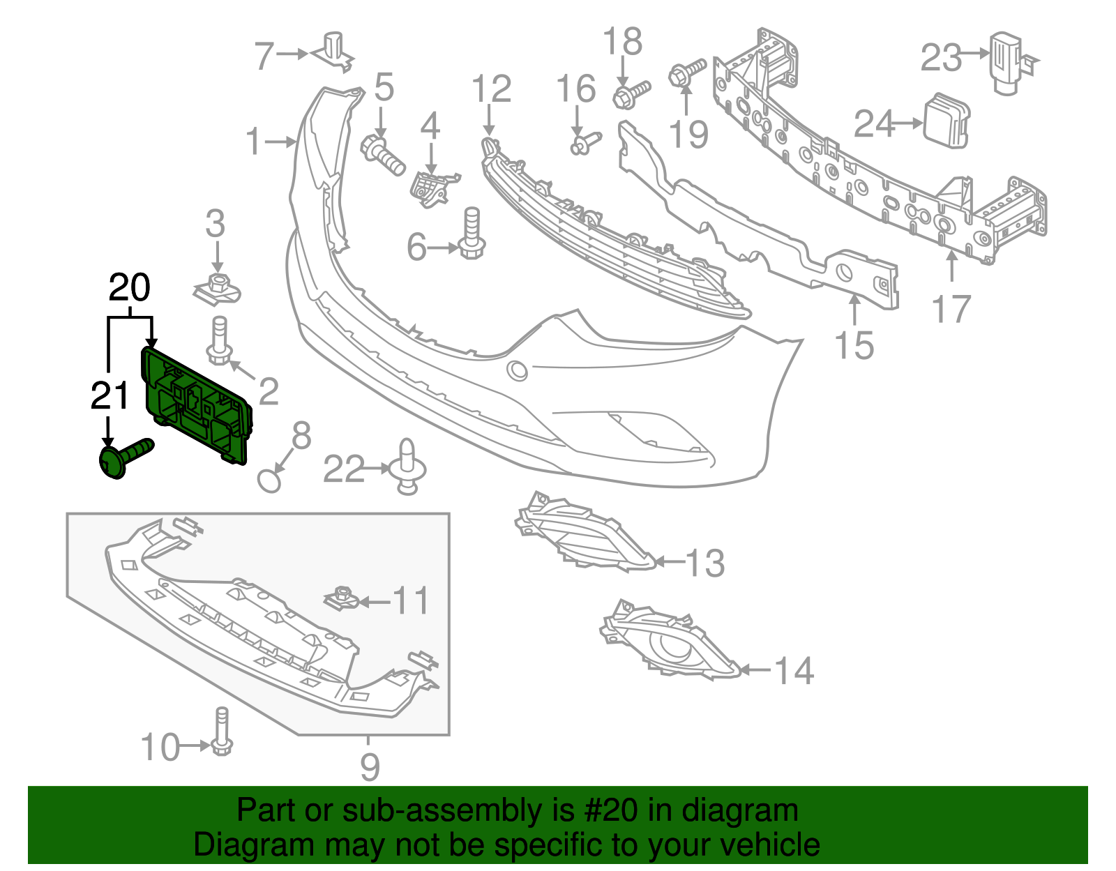 GJR9-50-170A - Mazda License Bracket 2014-2017 Mazda 6 | Performance ...