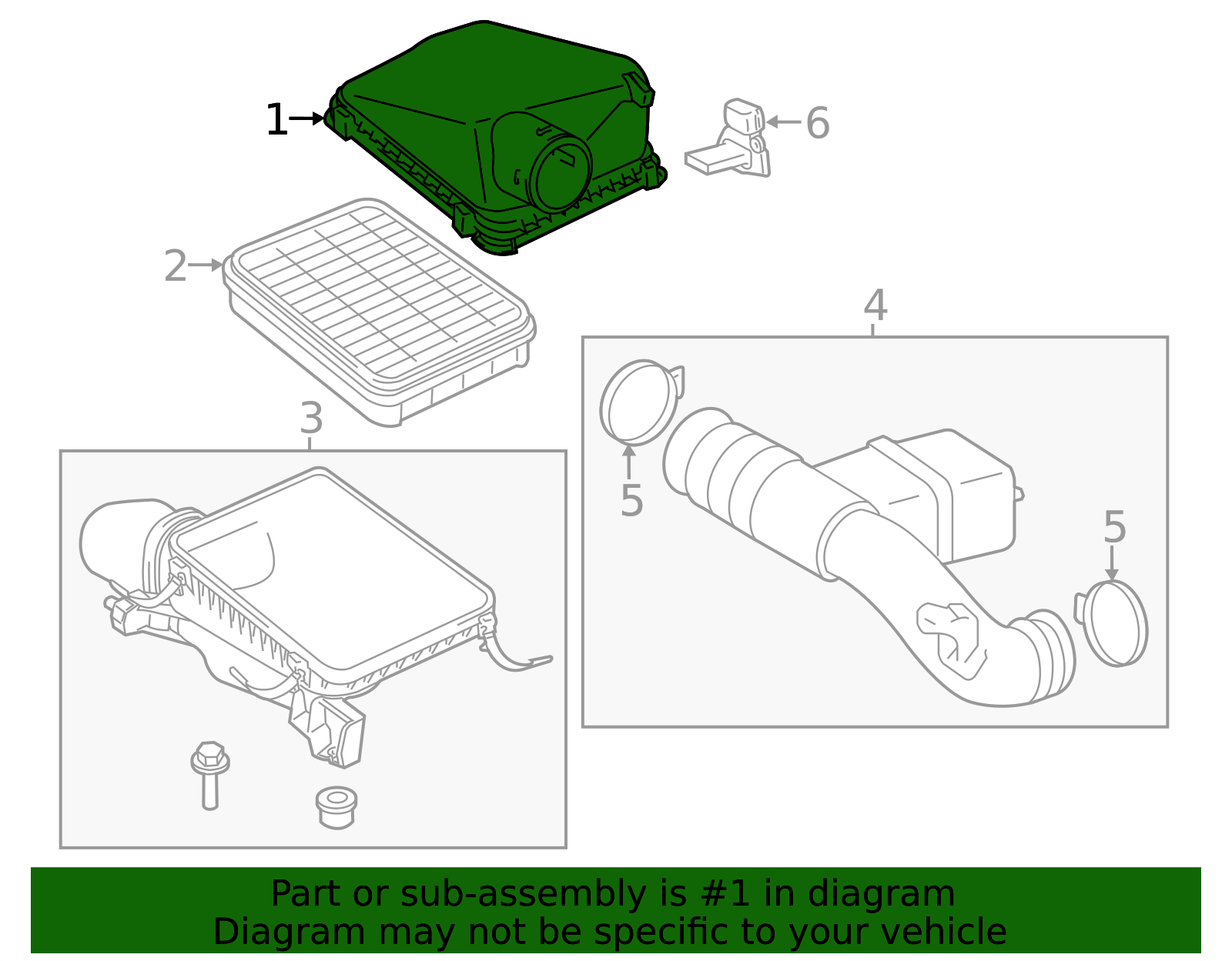 17705-0P070 - Air Cleaner Cover - OEM Genuine Toyota Parts