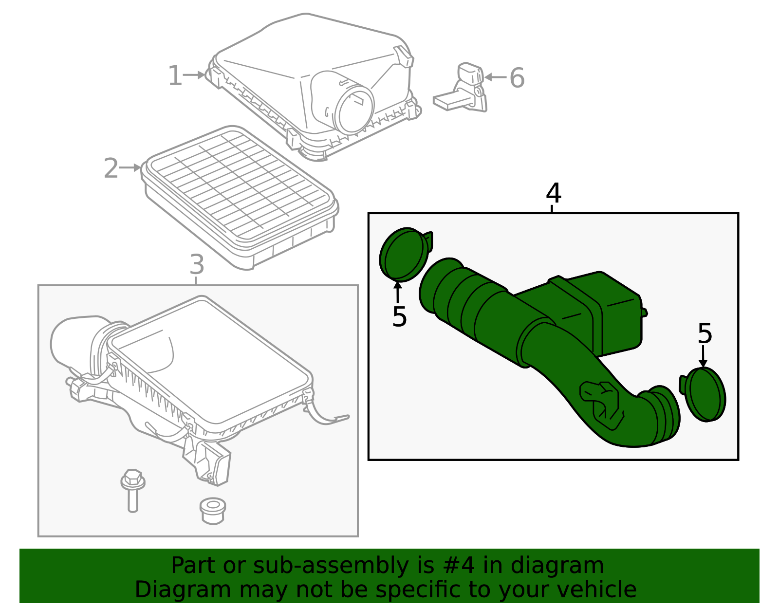 2011-2014 Toyota Tundra Air Hose 17880-0P160 | MotorMotor