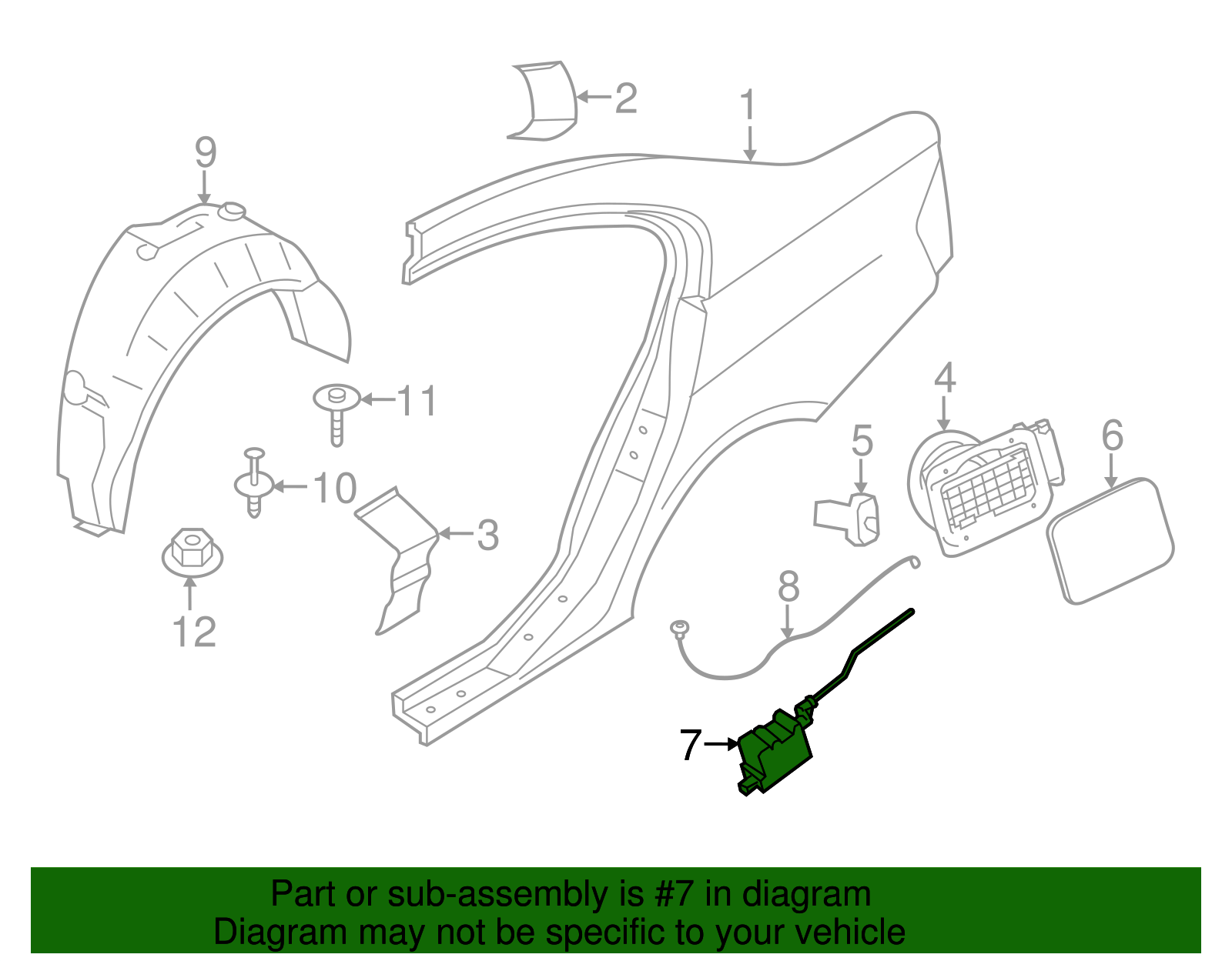 67117270792 - 2012-2021 BMW Door Actuator (67-11-7-270-792) | BMW of ...