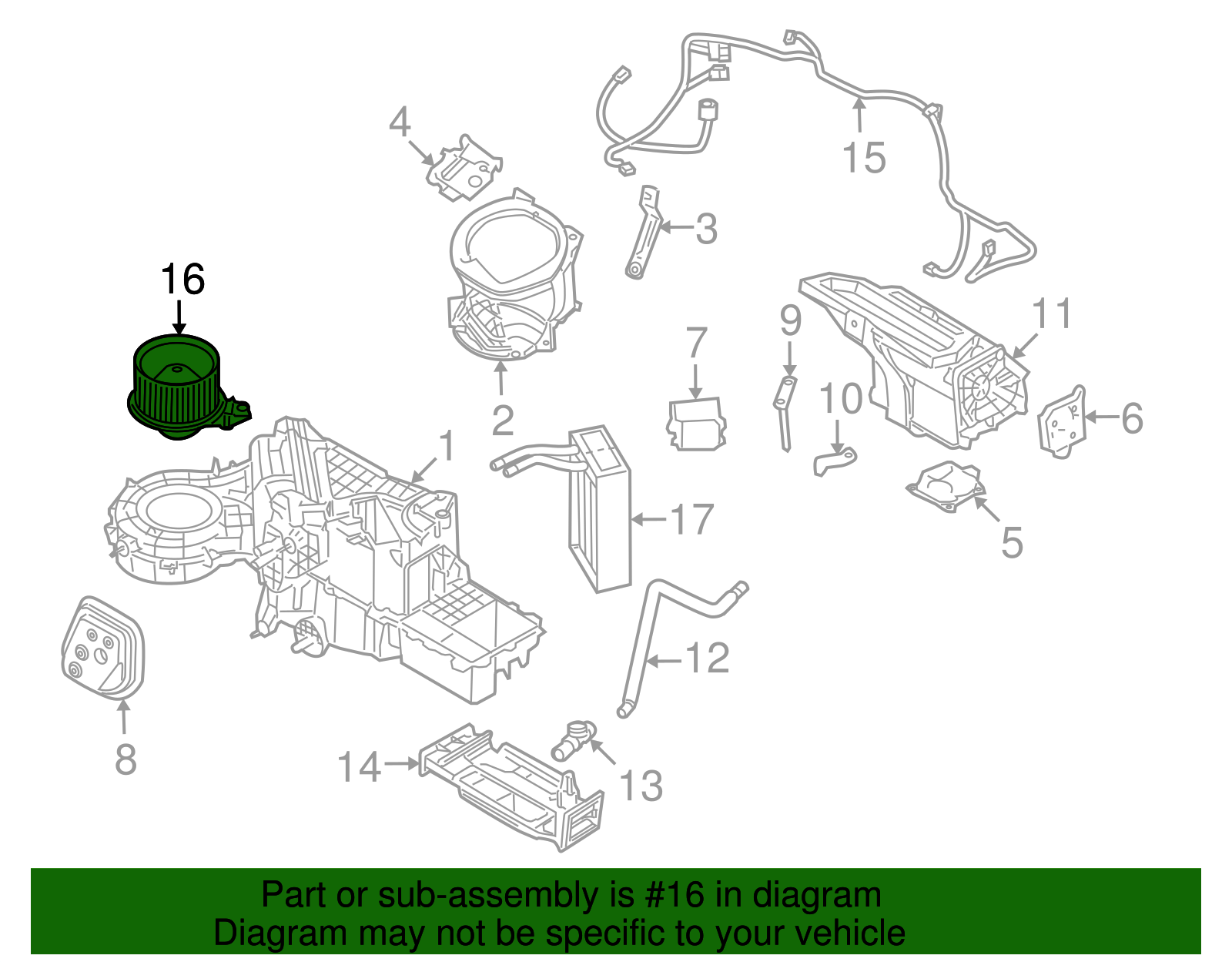 2007-2009 Ford | Motorcraft™ HVAC Blower Motor Assembly | MM-971 ...