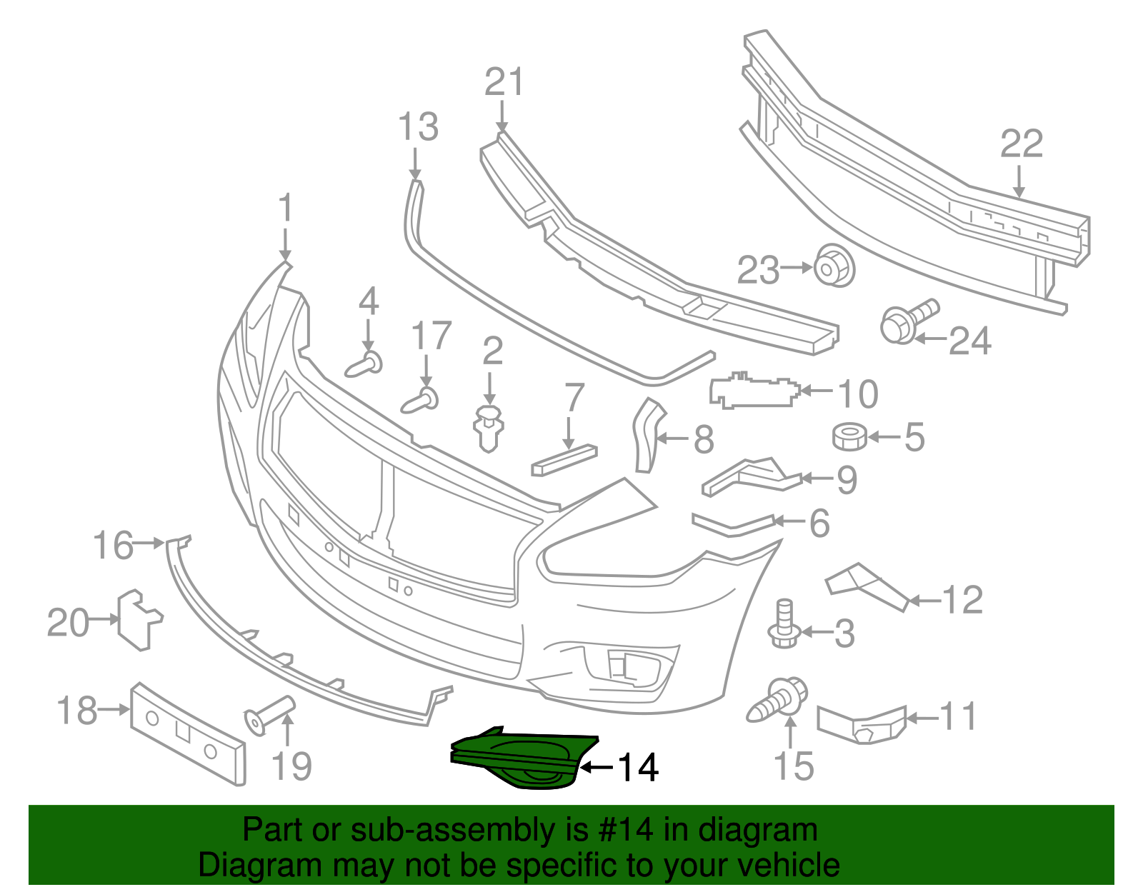 62257-4AM2A - Fog Lamp Bezel 2015-2019 Infiniti | Infiniti of Orland Park
