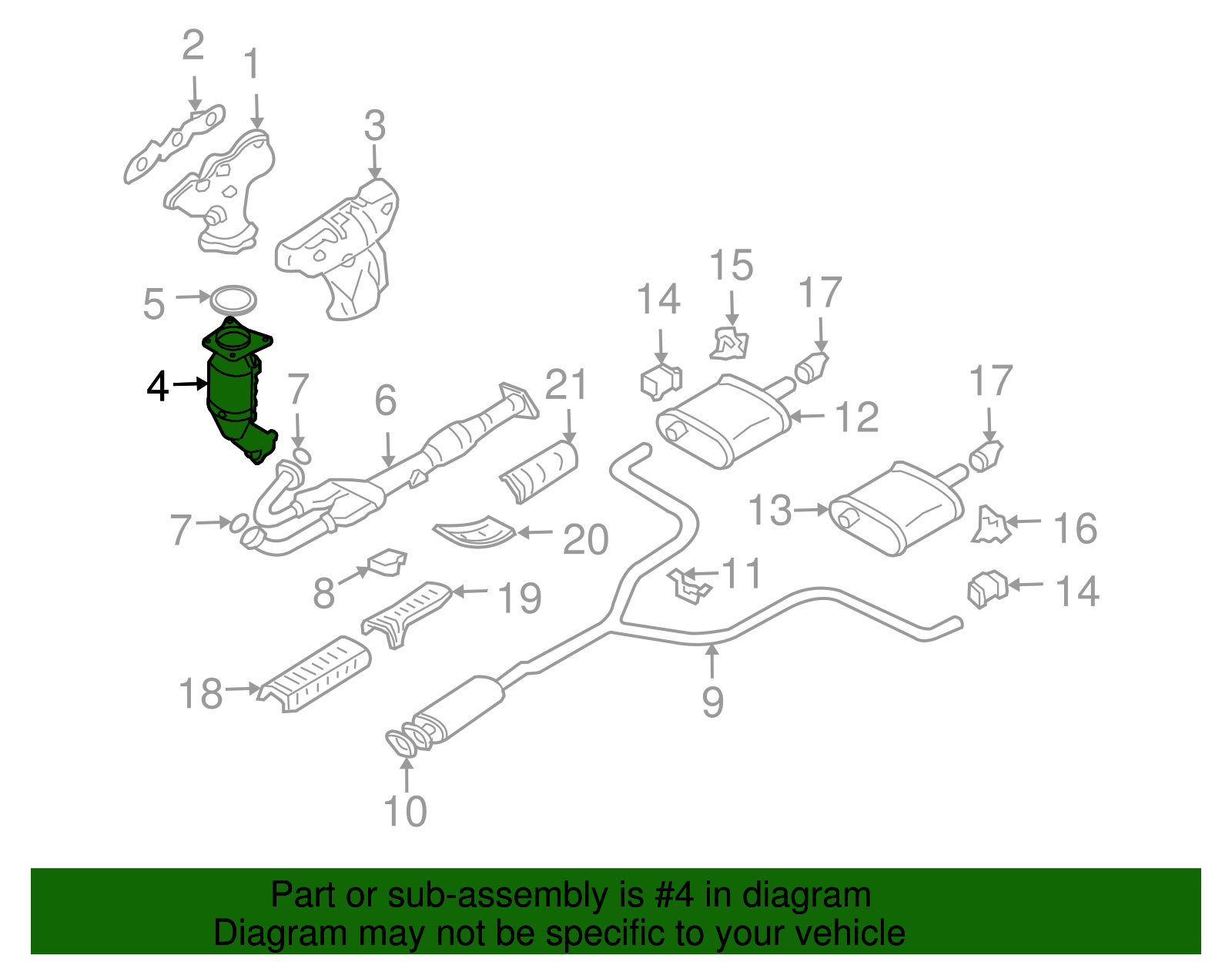 2002-2003 Nissan Altima Catalytic Converter 208A2-8J110 | Temecula ...