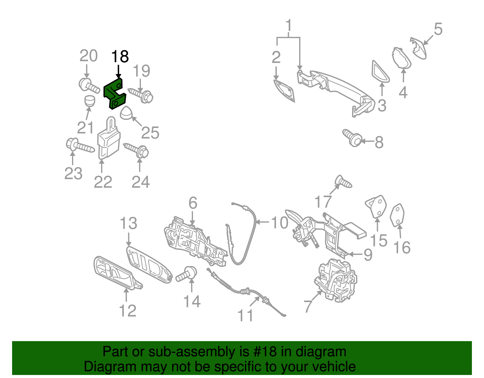 3C4-833-401-D - Upper Hinge 2006-2017 Volkswagen | Volkswagen Parts Catalog