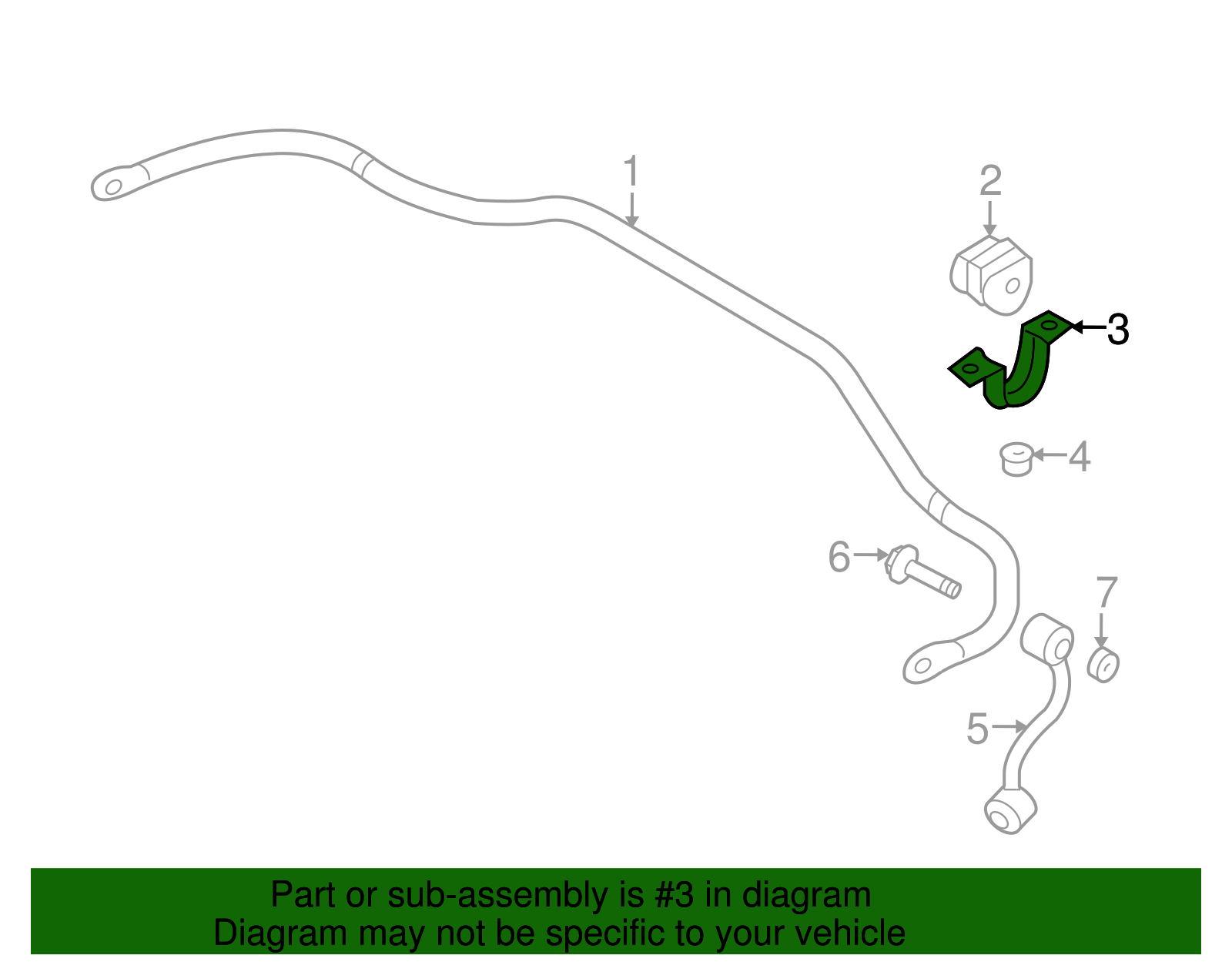 2014-2020 Nissan Rogue Stabilizer Bar Bracket 56233-4BA1A | Bill Kay ...