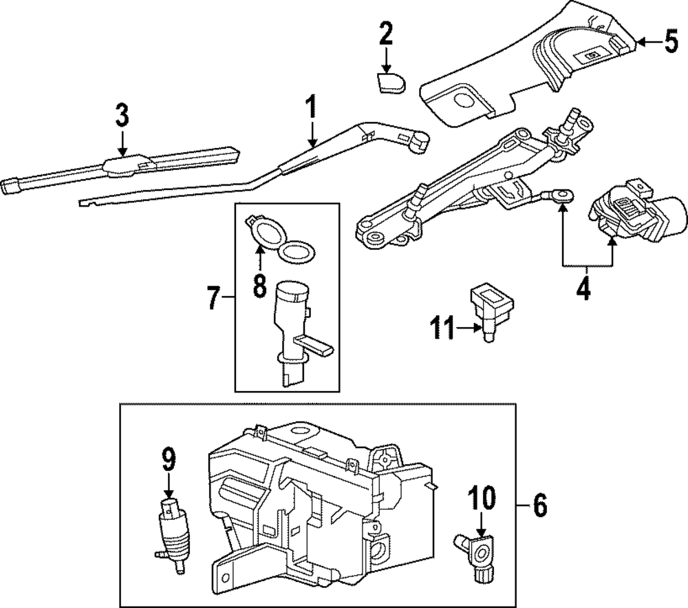 86828347 - Wiper Motor Assembly | Partners Chevy