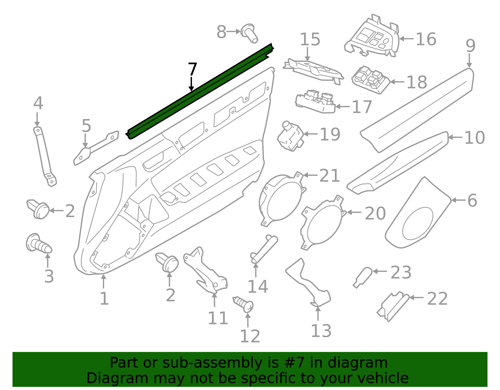 SU003-01621 - Belt Weather-Strip - 2013-2020 Toyota | Lithia Toyota Parts