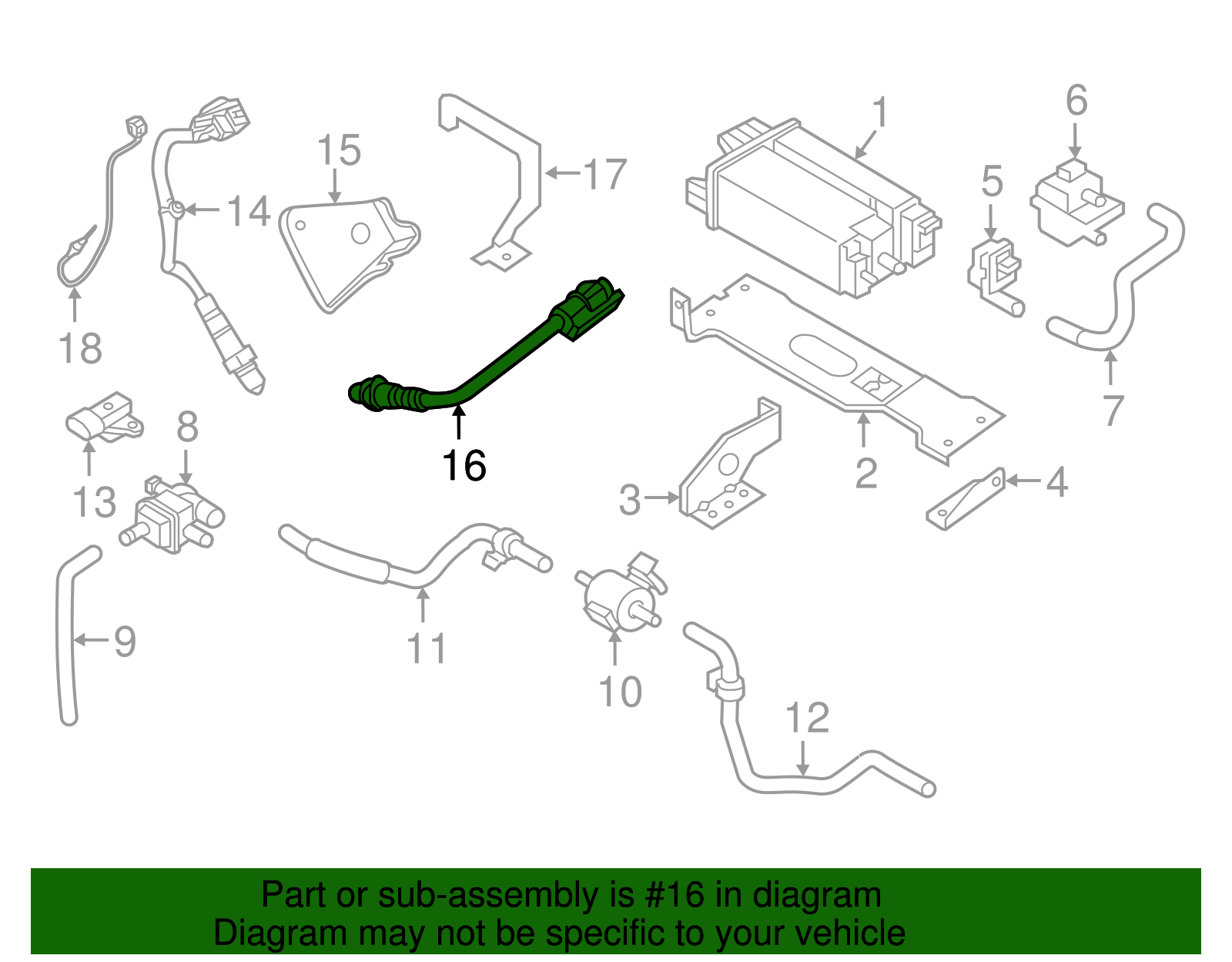 2020-2024 Nissan Oxygen Sensor 226A0-5CA0A | OEM Parts Online