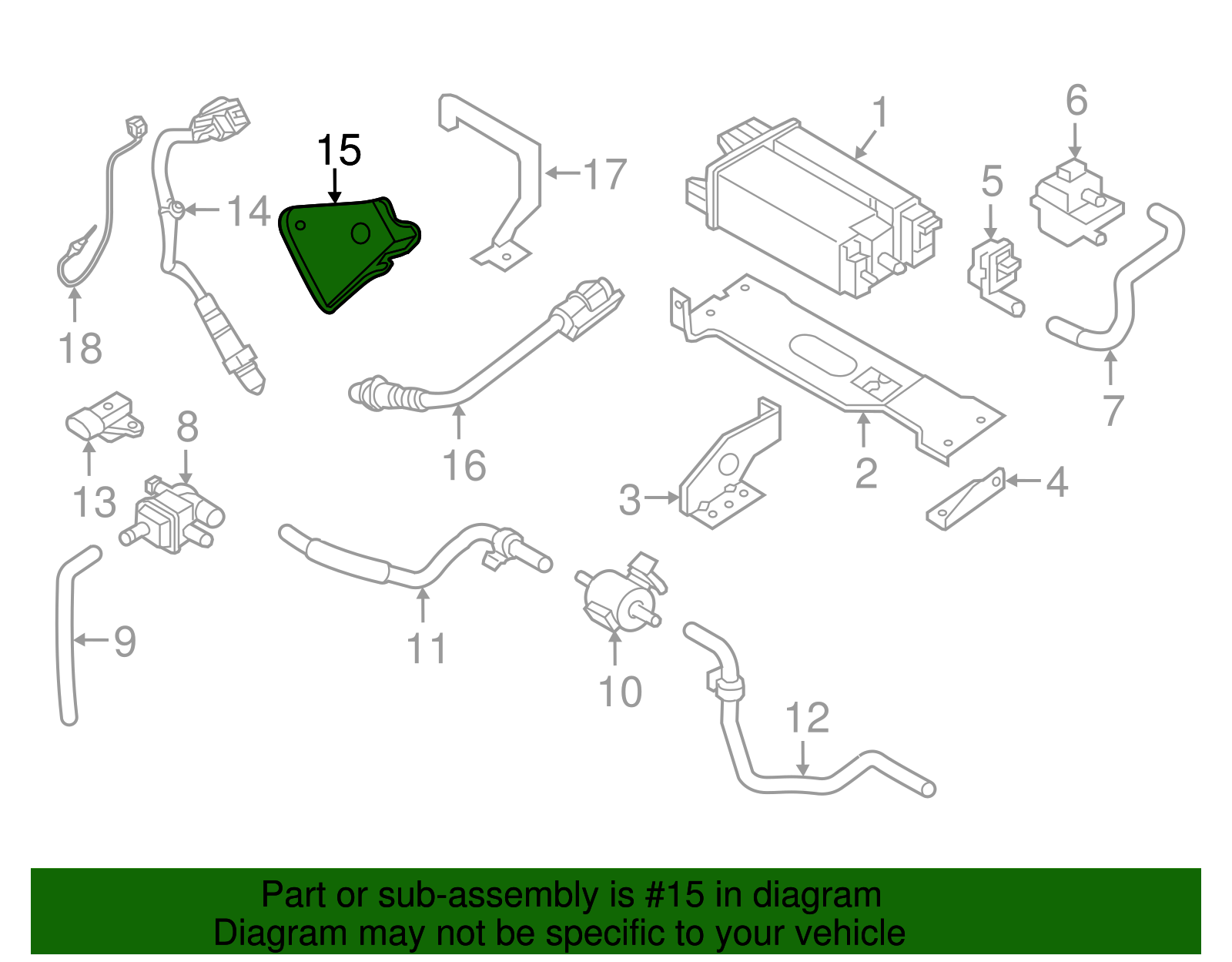 2017-2024 Nissan Upper Oxygen Sensor Bracket 22650-EZ30A | Nissan Parts ...