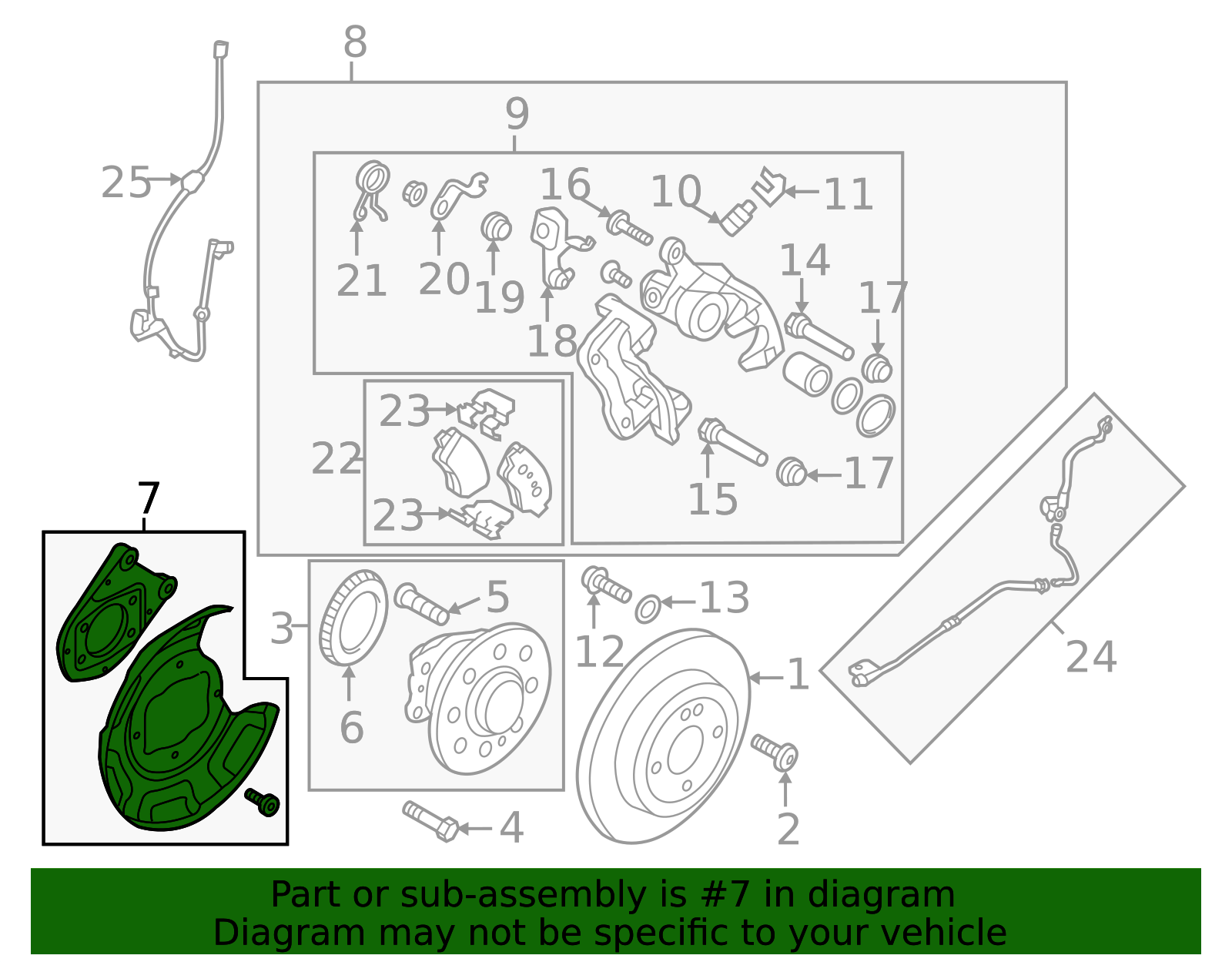 2018-2022 Hyundai Accent Backing Plate 58391-H8000 | MotorMotor