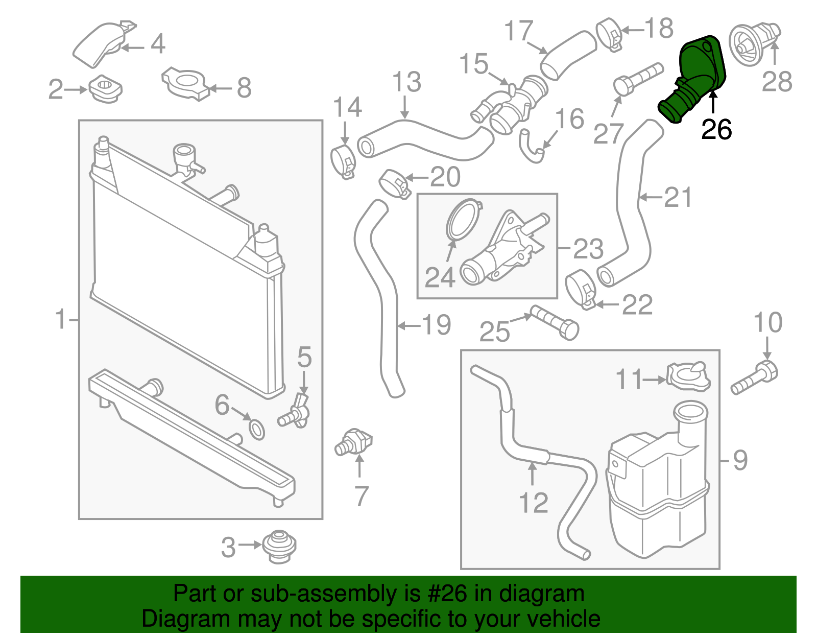 2011-2014 Mazda 2 Thermostat Housing ZJ01-15-172A | OEM Parts Online