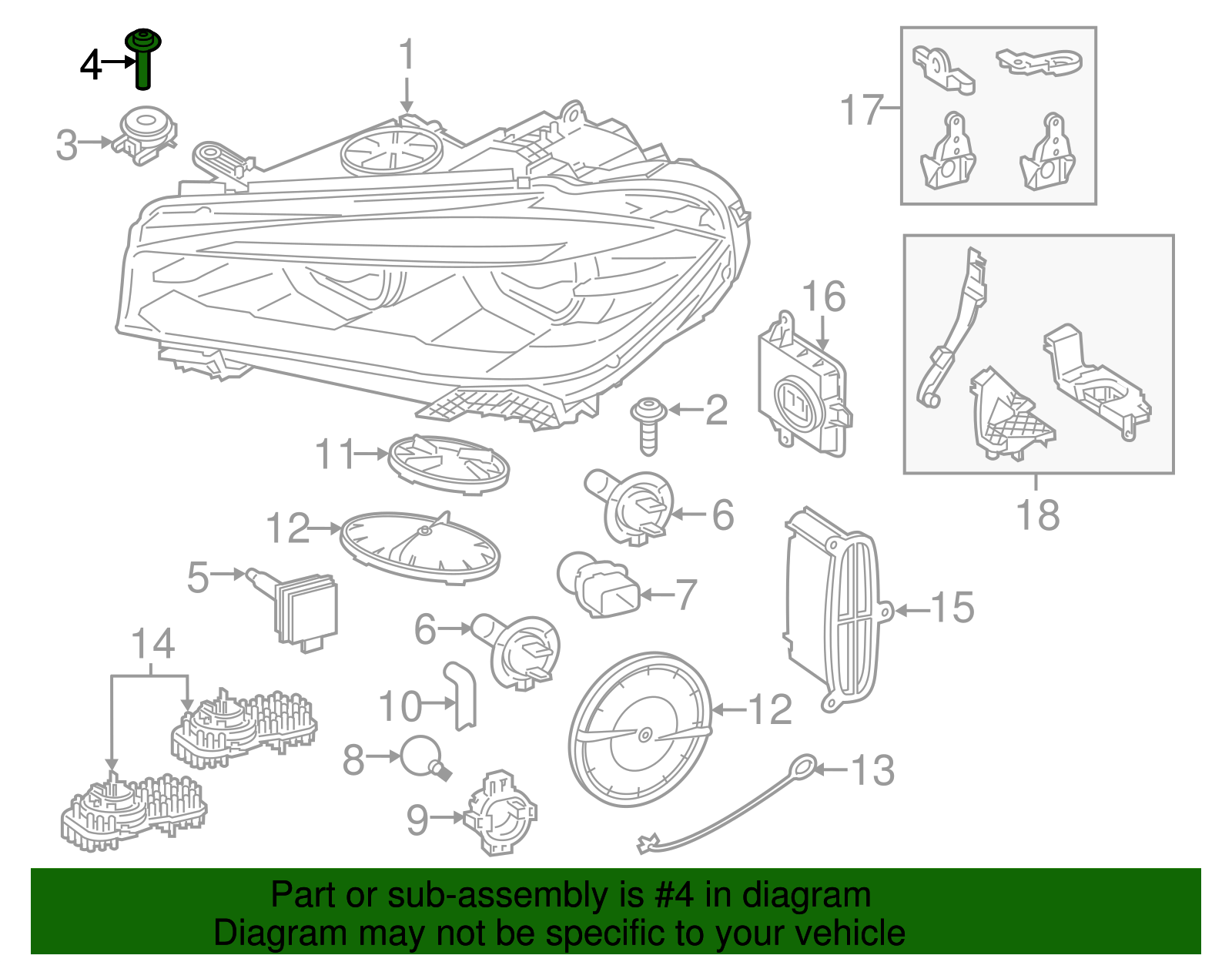 Genuine BMW 07-11-9-907-286 | Headlamp Assembly Retainer Screw | FREE ...