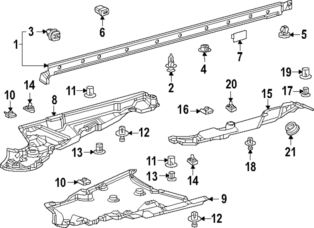 2024-2025 Toyota Grand Highlander Rocker Molding 75850-0E050 | Toyota ...