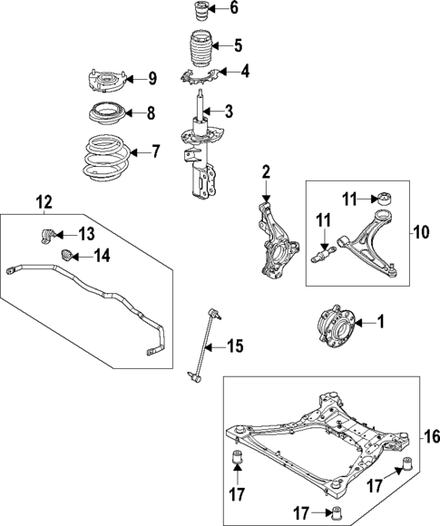 Front Suspension for 2024 Kia K5 | Kia.Parts Store
