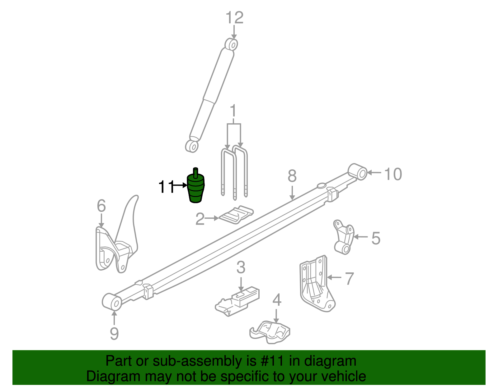 15236353 - 2007-2019 GM - Rear Spring Bumper | Partners Chevy