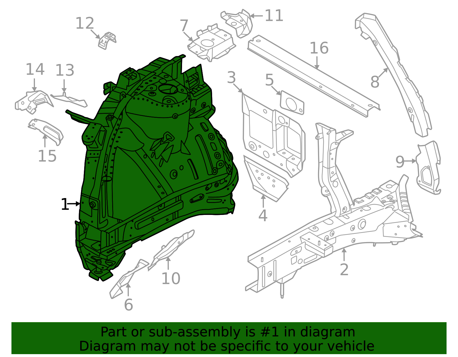 Hyundai - 64502-TD000 - Apron/Rail Assembly - OEM Hyundai Parts Outlet