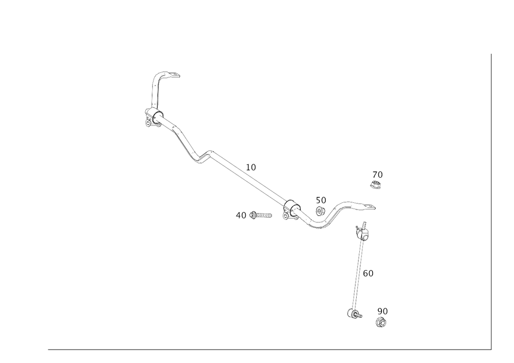 2011-2017 Mercedes-Benz S63 AMG Torsion Bar 222-323-16-65 | Benz Parts ...