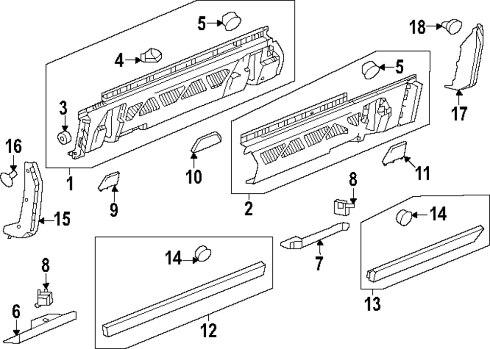 87831202 - 2024-2025 GMC Hummer EV SUV - Rocker Molding | Partners Chevy