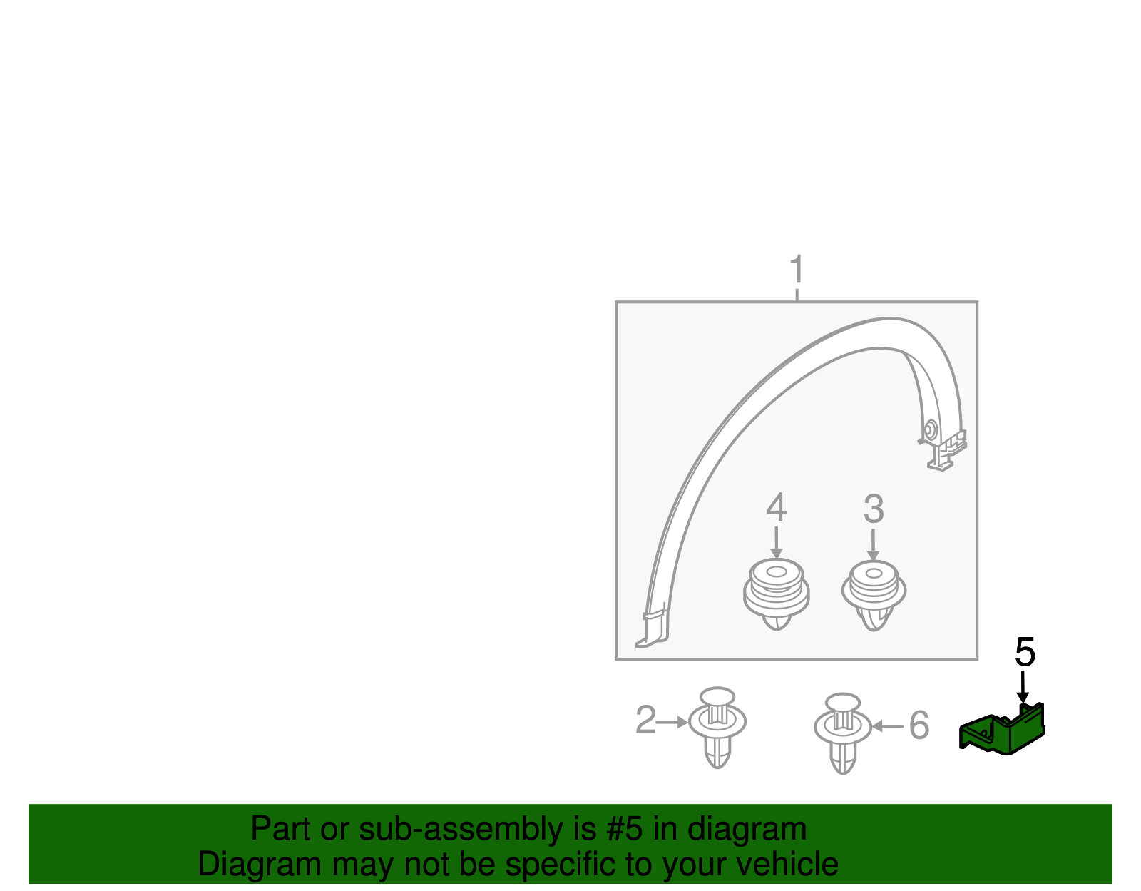 2017-2021 Mazda CX-5 | Lower Molding | KB7W-51-W80B | Mazda Online Parts