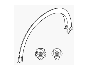 2022-2024 Mazda CX-5 Wheel Opening Molding kpg151w20 | TascaParts.com