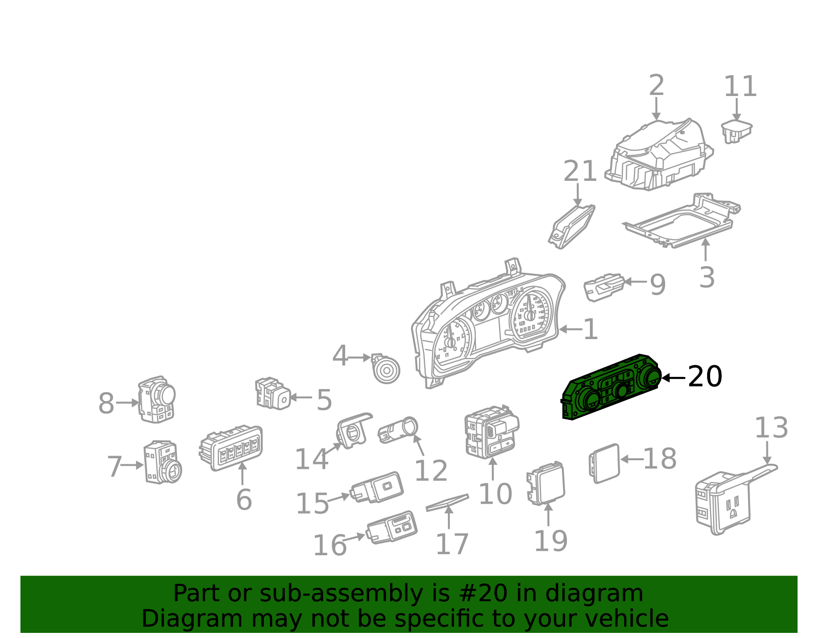 2020-2023 Chevrolet Dash Control Unit 84963887 | Capital Chevy Parts