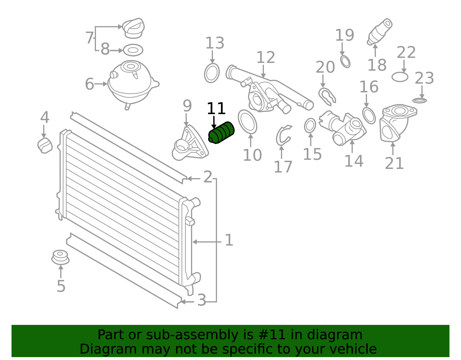 03H-121-113-D - Thermostat 2006-2016 Volkswagen | Wolfsburg Parts Direct