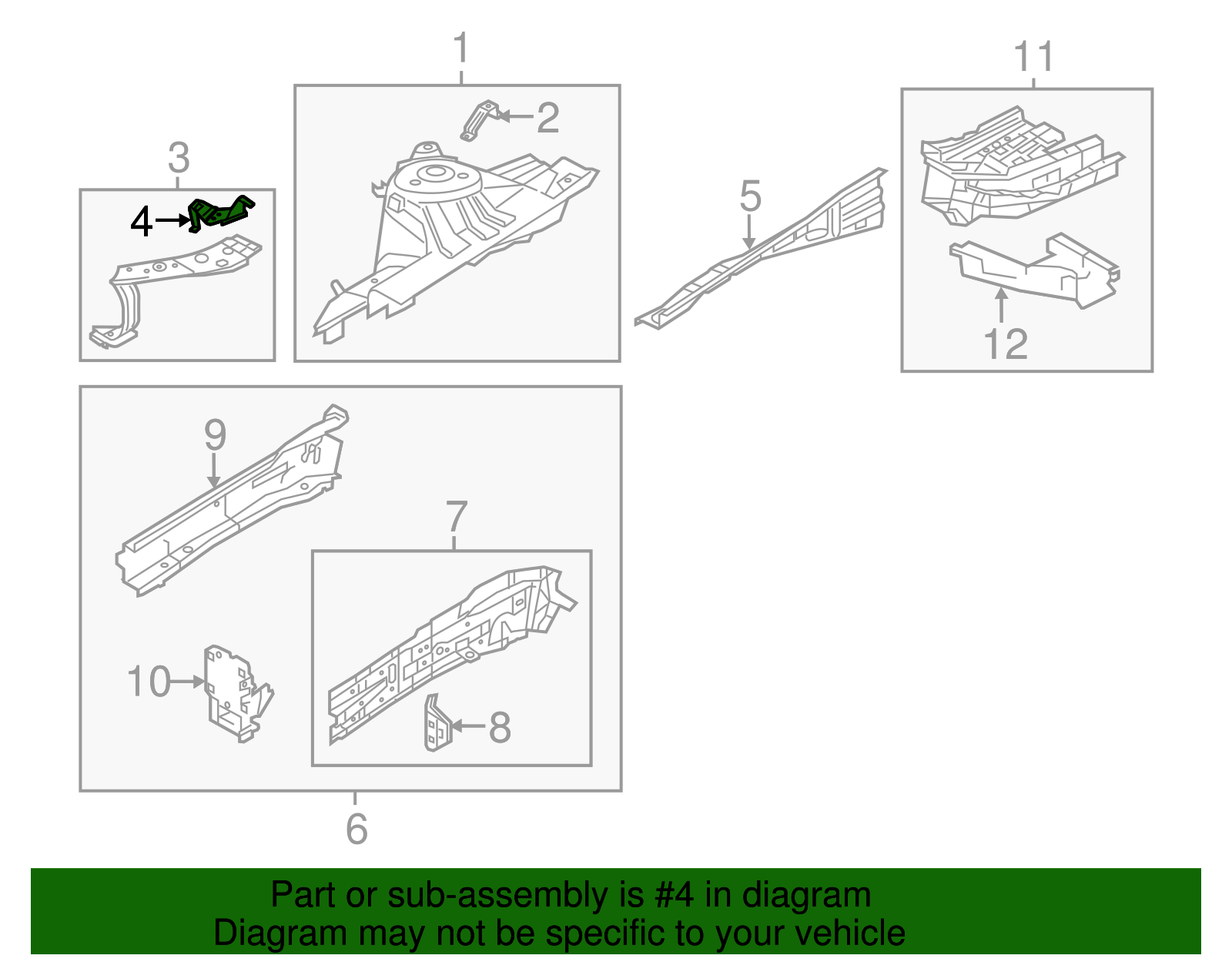 B45A-53-15X - 2014-2018 Mazda 3 - Front Panel Mount Bracket | Mazda ...