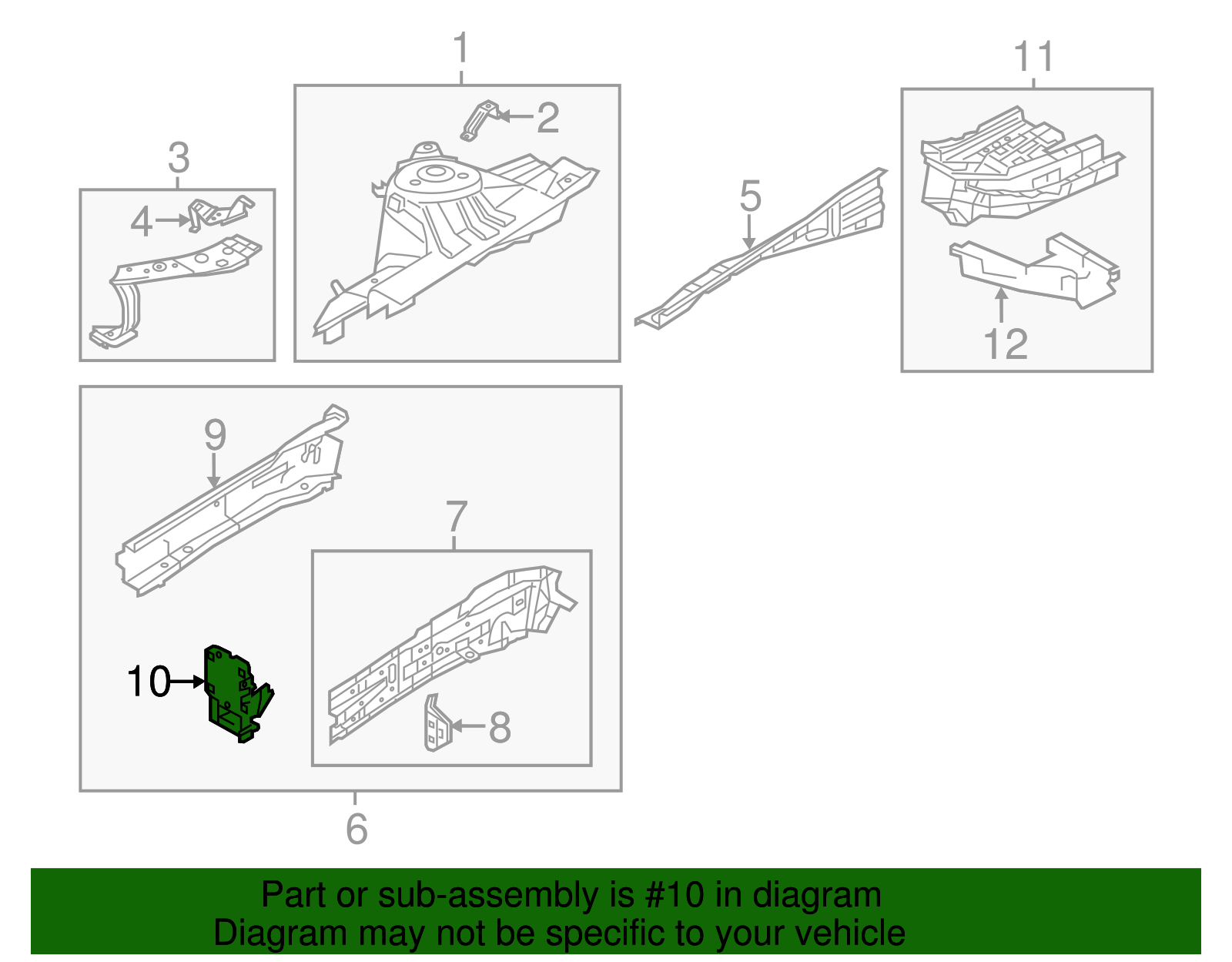 2014-2018 Mazda 3 | Bumper Bracket | B45A-54-18XA | Mazda Online Parts