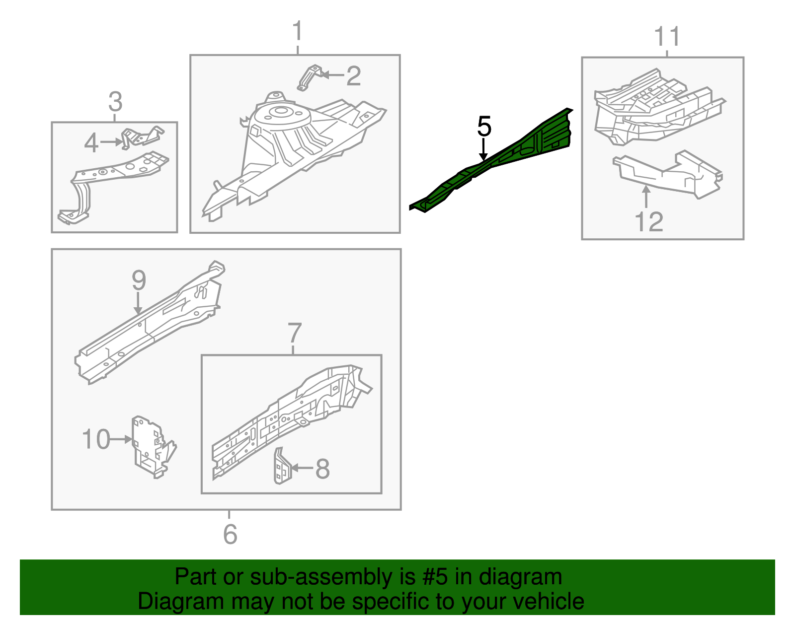 2014-2018 Mazda 3 | Apron Reinforced | B45A-54-28XA | Mazda Online Parts