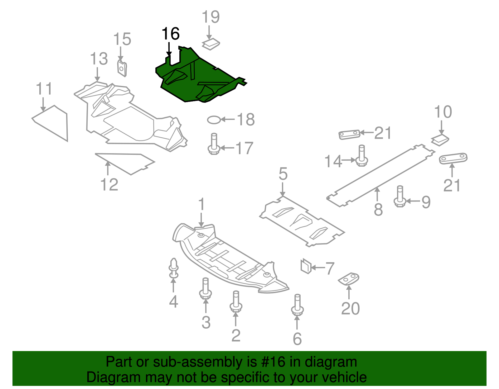 420-825-205-B - Rear Cover 2008-2015 Audi R8 | Audi OEM Parts Guy