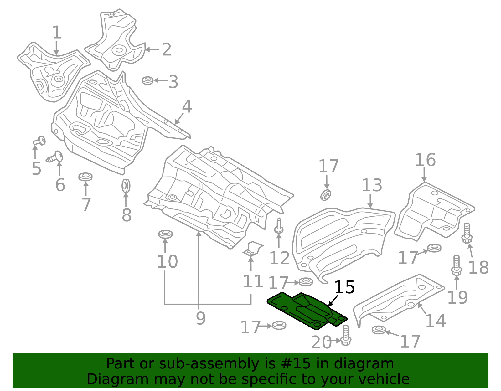 4K0-804-172-D - Muffler Shield 2019-2025 Audi | Audi OEM Parts