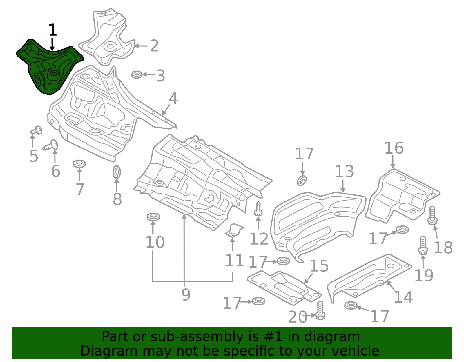 4K1-804-164-H - Front Shield 2019-2025 Audi | Audi Parts Store