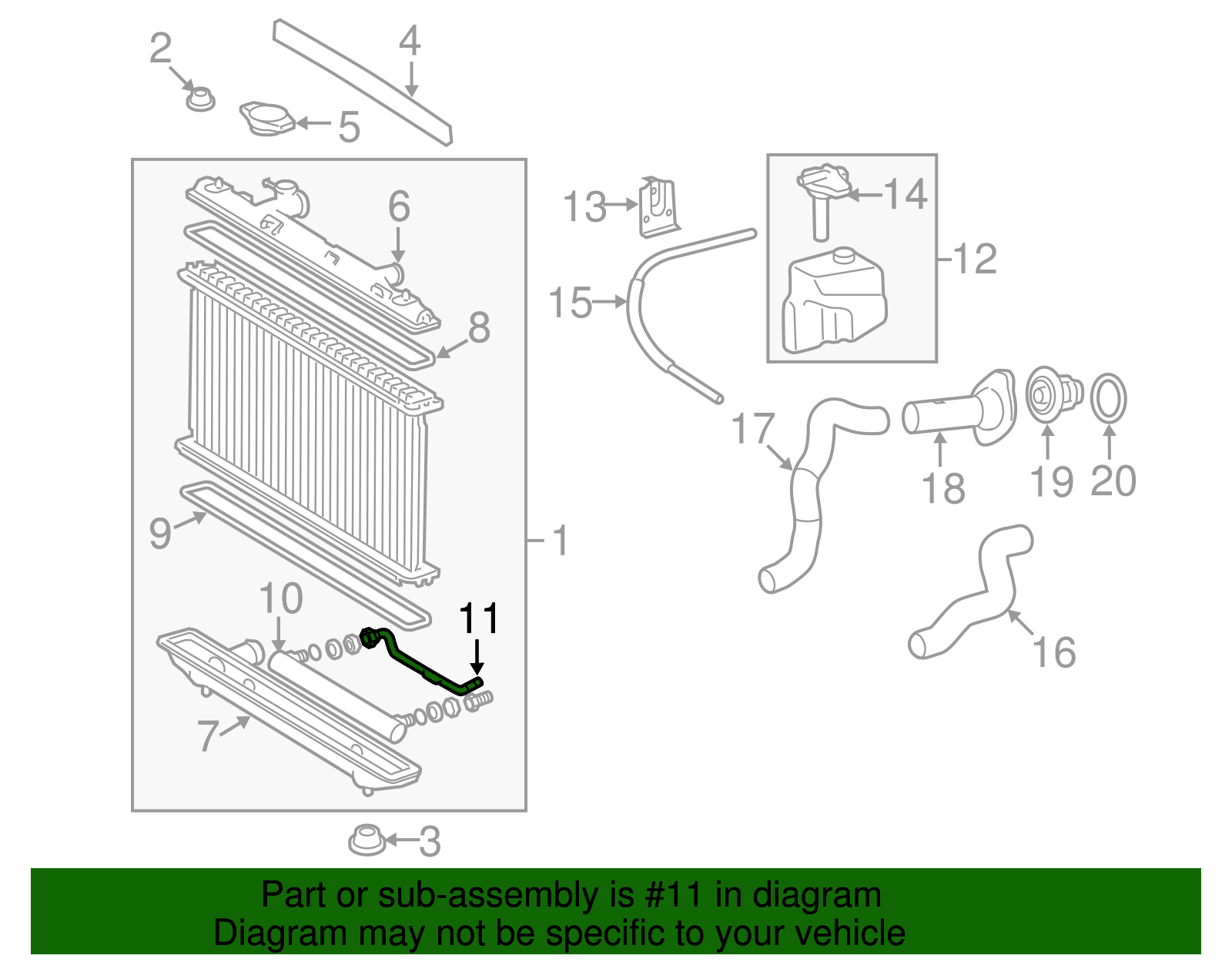 16495-50020 - Automatic Transmission Oil Cooler Tube - 1994-2016 Toyota ...
