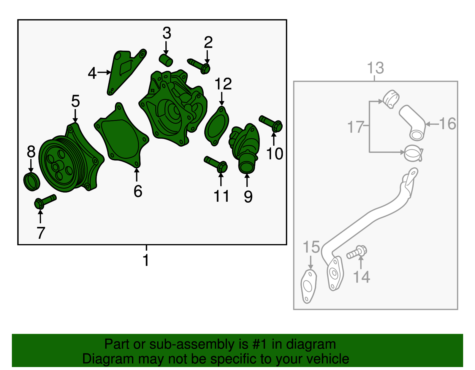 2016-2022 Chevrolet Spark Engine Water Pump 12681169 | Capital Chevy Parts