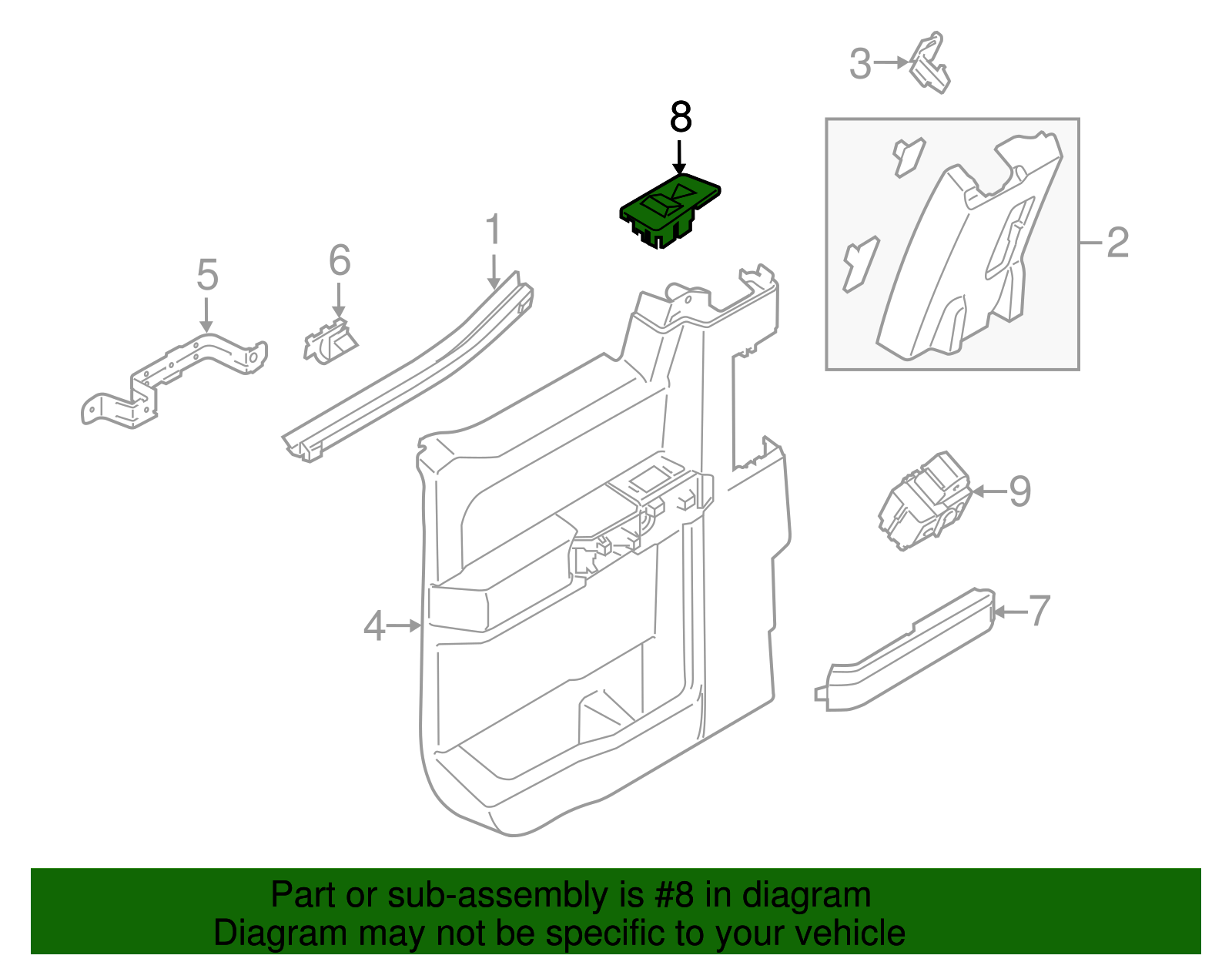 2015-2020 Ford F-150 | Switch Housing | FL3Z-14528-BA | Walls' Ford Parts