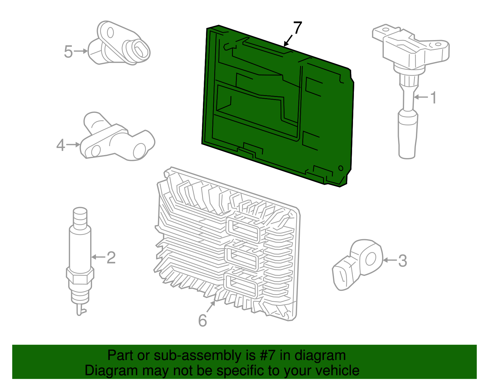 2013-2019 Cadillac ATS Engine Control Module Bracket 84013974 | OEM ...