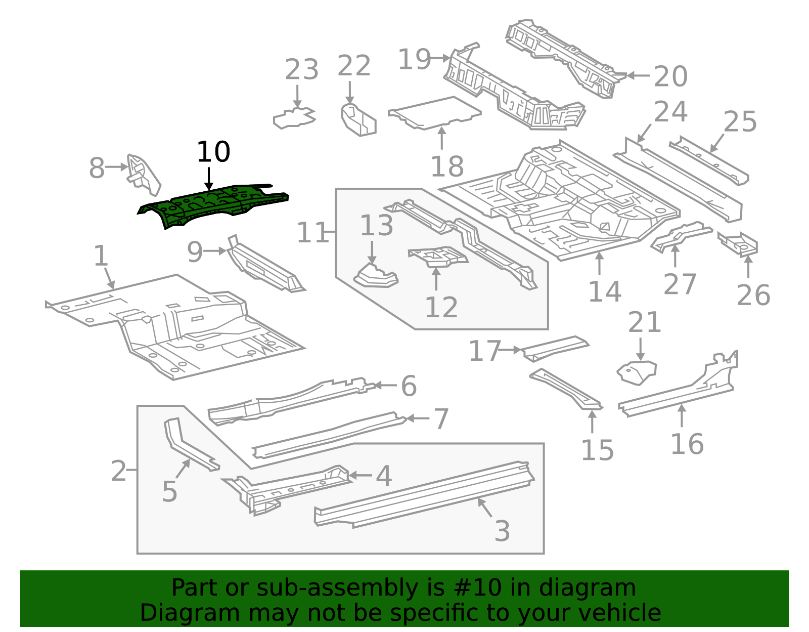 Floor Pan Reinforcement - Chassis Support Bracket | AutoNation Parts