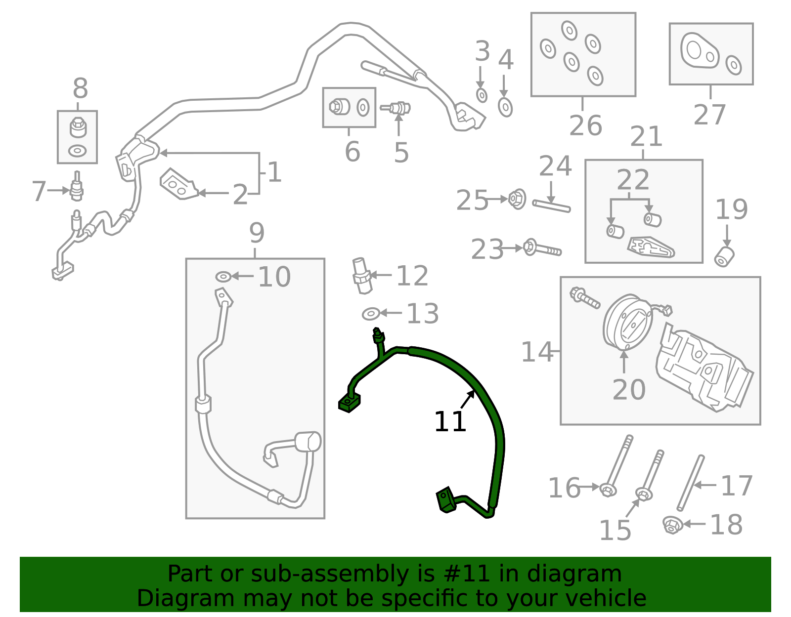 A/C Refrigerant Discharge Hose KV6Z-19972-B | OEM Parts Online