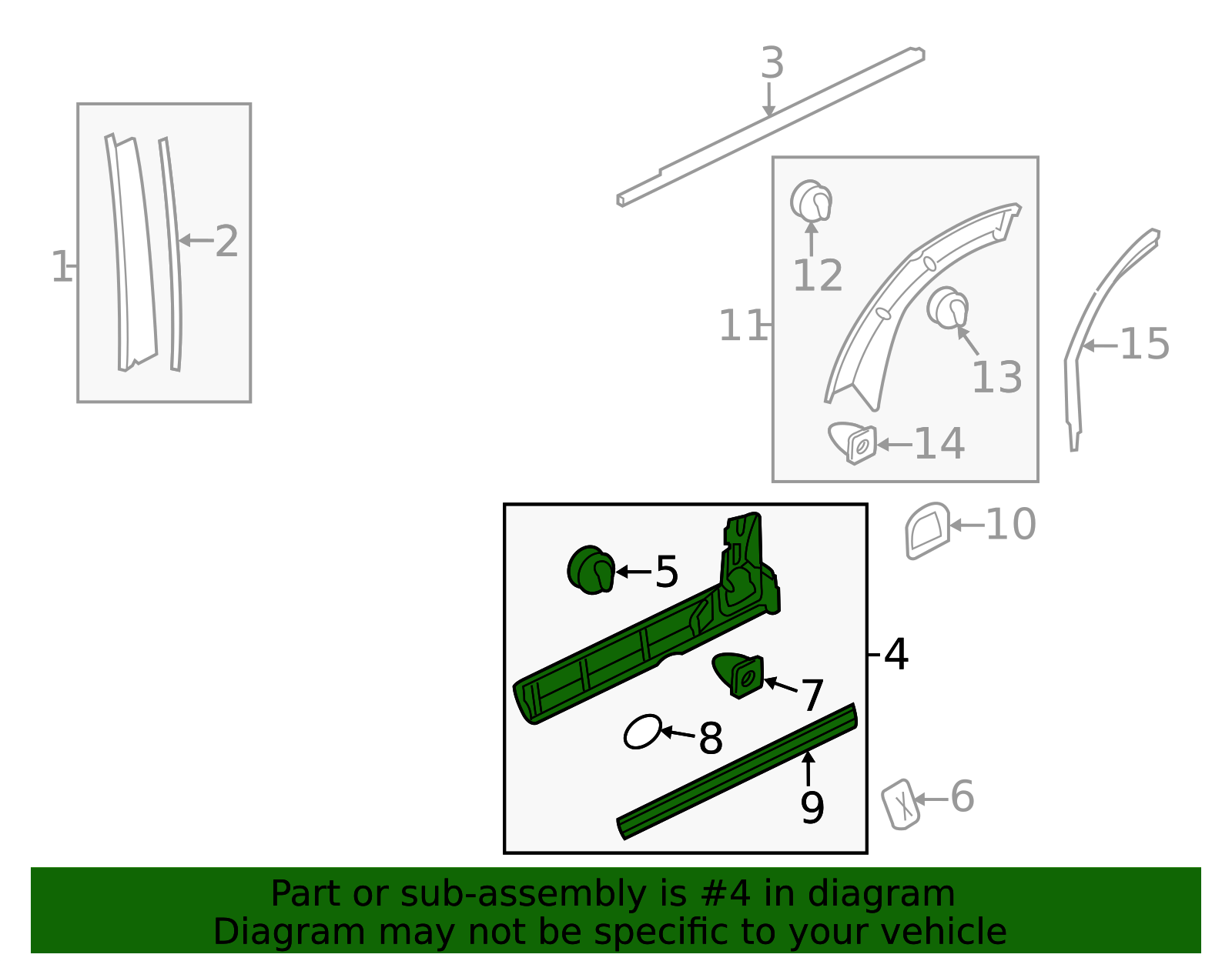 2010-2016 Land Rover LR4 | Lower Molding | LR010624 | Express Land ...