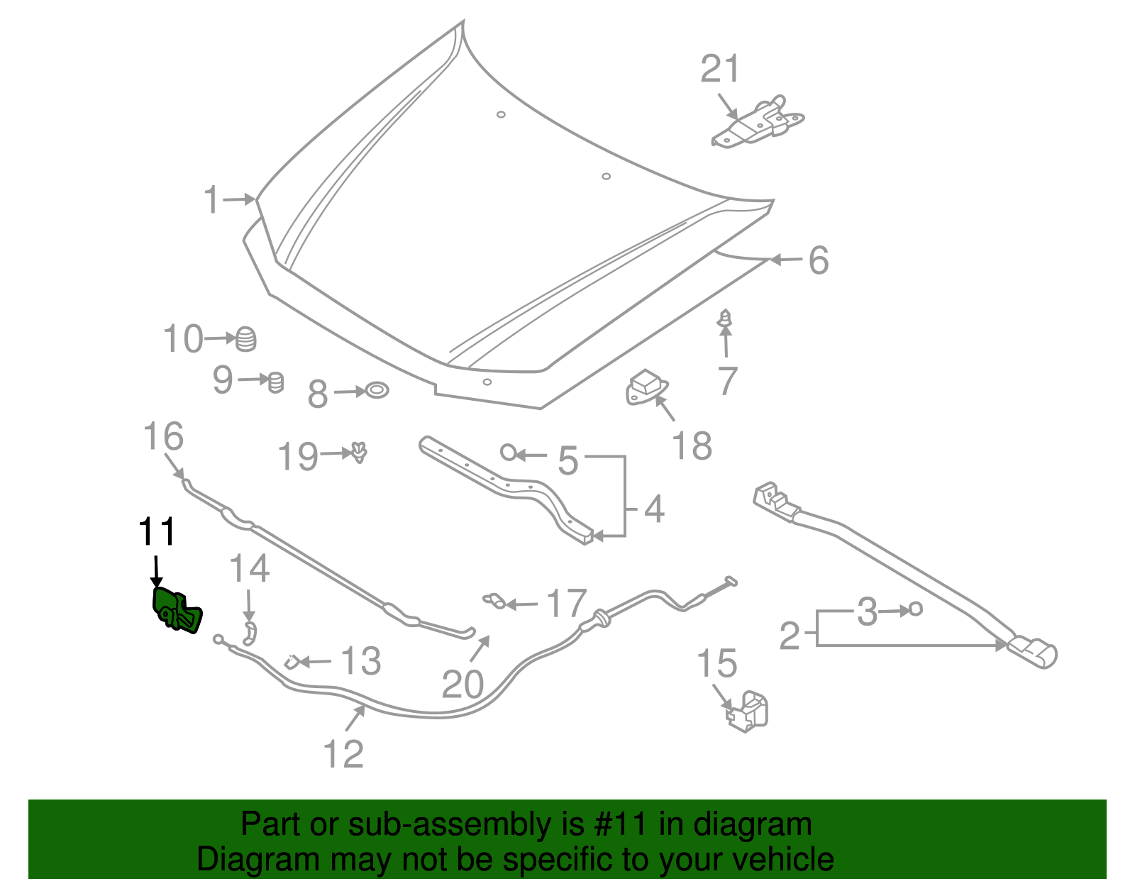 81130-3C000 - Latch Assembly 2001-2002 Kia Optima | Kia.Parts Store