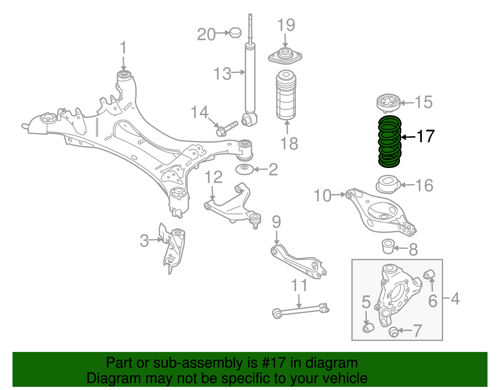 2015-2024 Nissan Murano Coil Spring 55020-5AA0C | OEM Parts Online