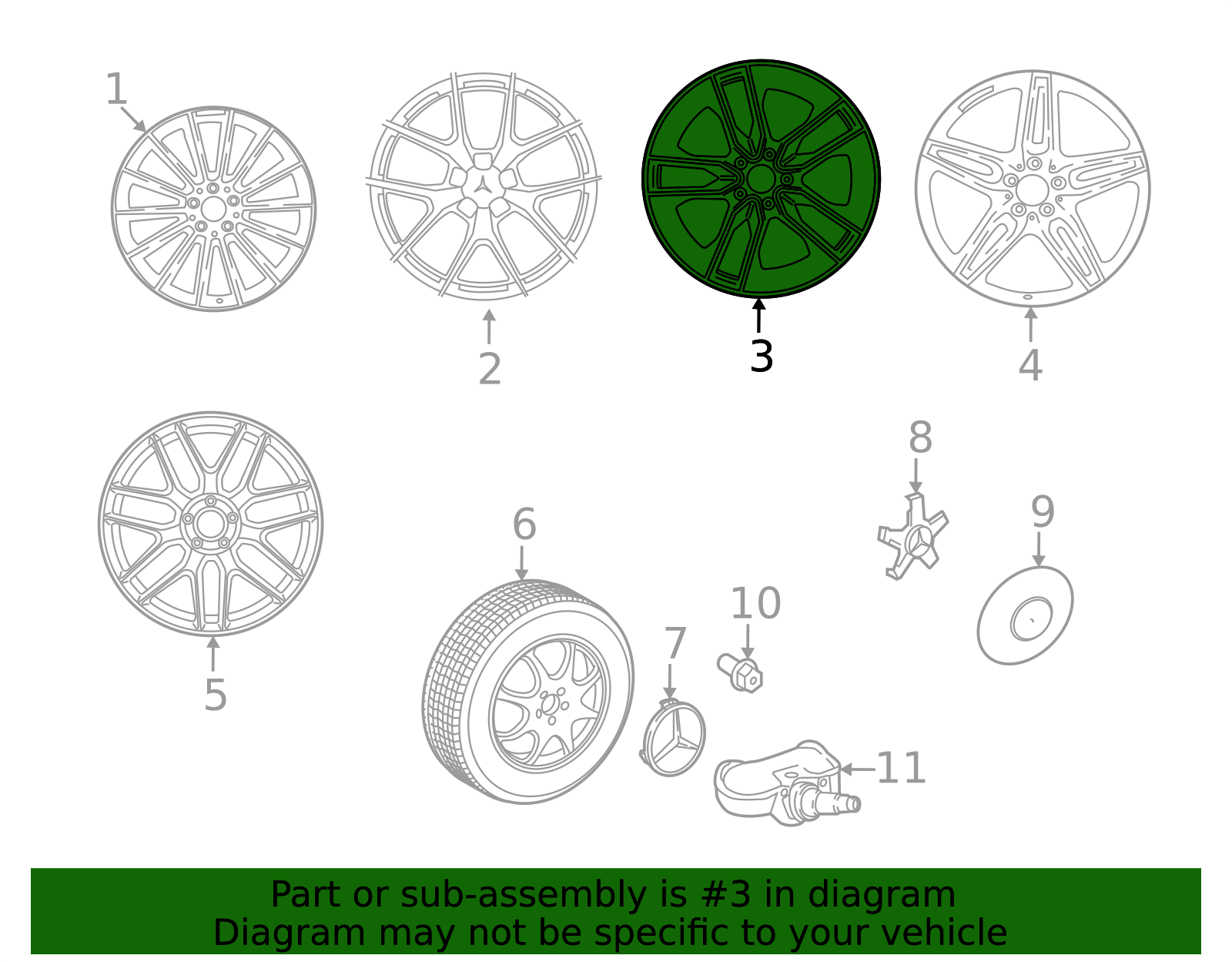 213-401-49-00-7X71 - Mercedes-Benz Amg 5-Twin-Spoke Wheel 2021-2023 ...