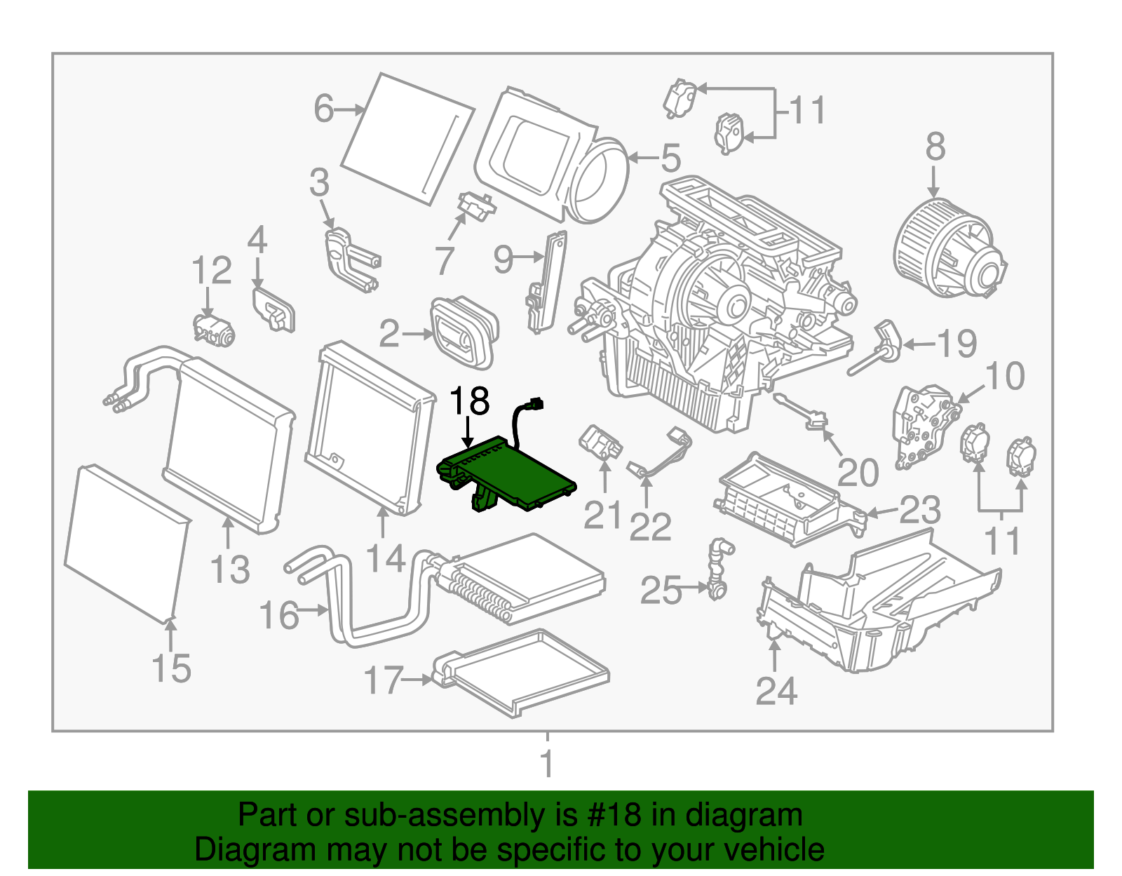 8V6Z-19E616-C - Auxiliary Heater - 2013-2016 Ford Escape | Lasco Auto Parts