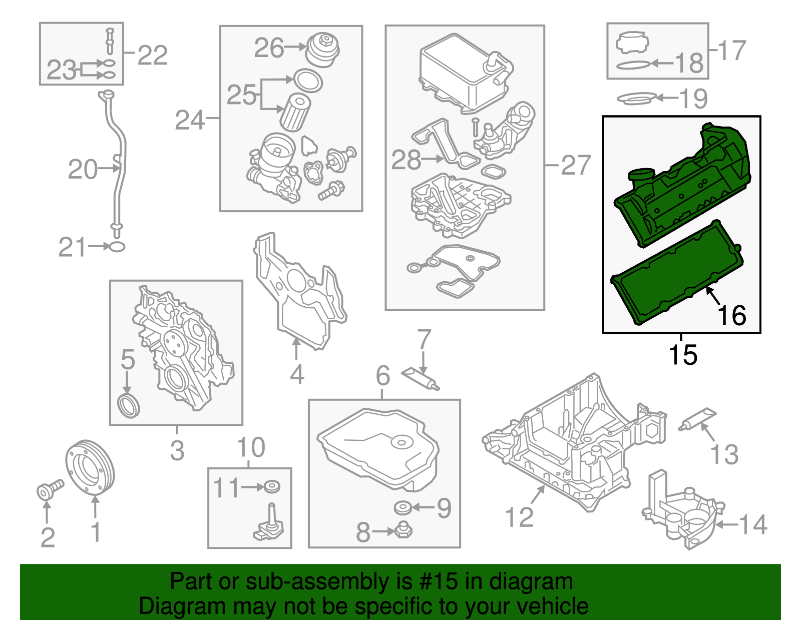059-103-469-BD - Valve Cover 2014-2016 Audi | Audi OEM Parts Guy