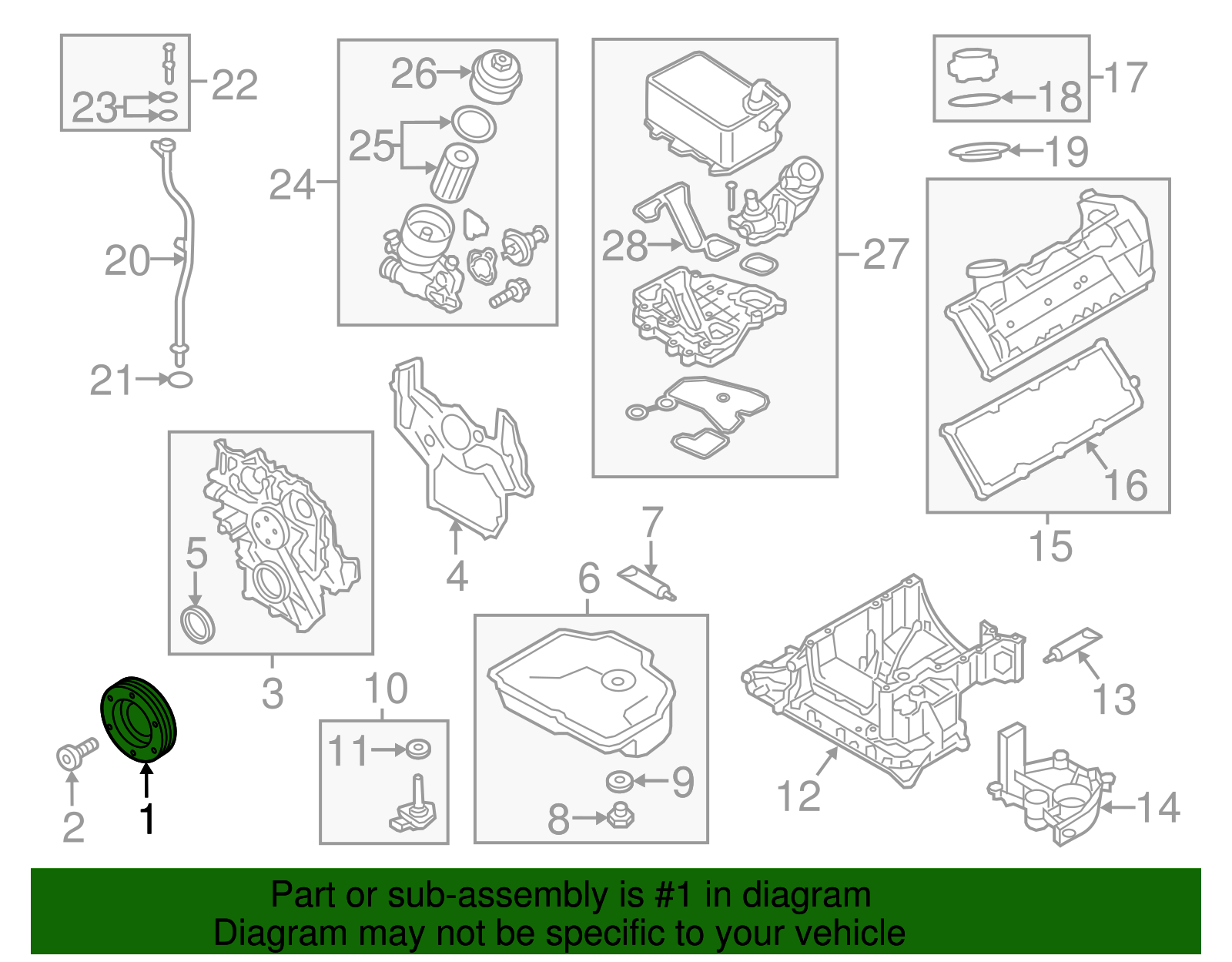 059-105-251-CM - Vibration Damper 2014-2016 Audi | Audi OEM Parts