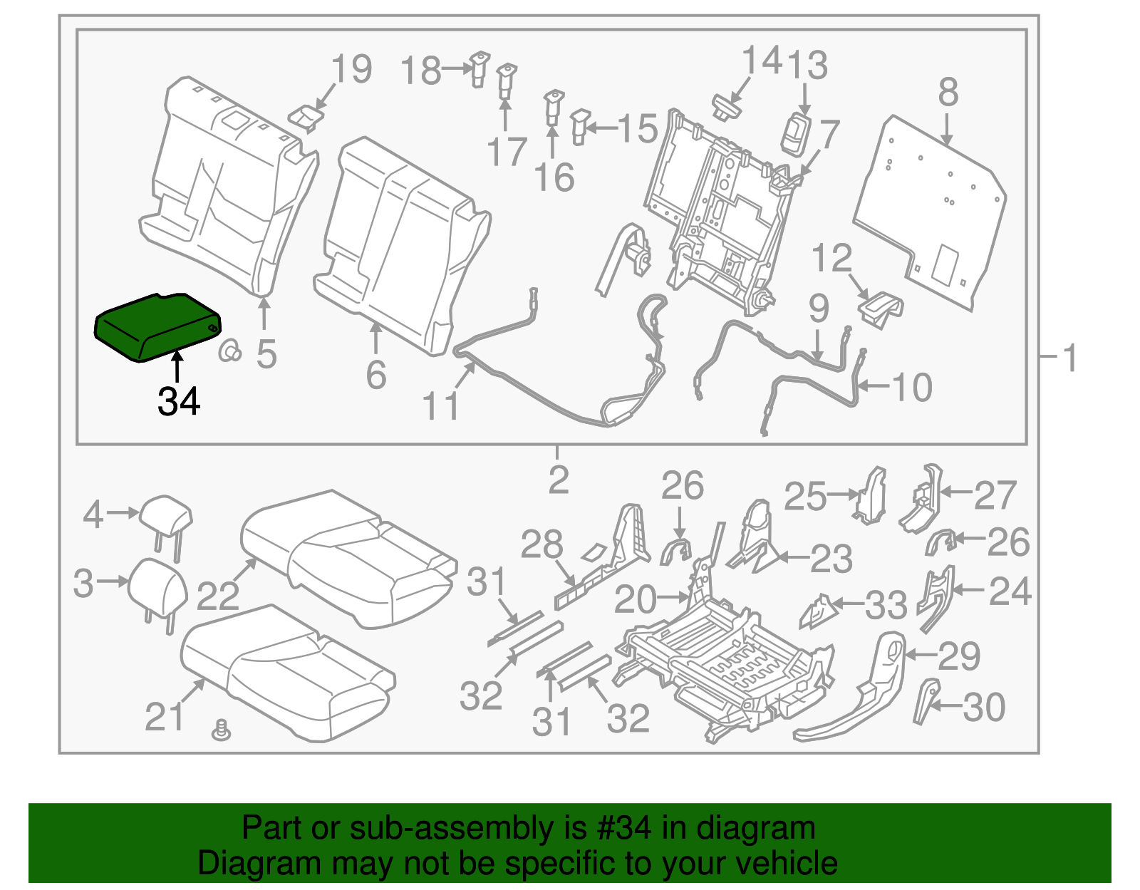 TK79-88-3B0-03 - Armrest Assembly - 2016 2017 Mazda CX-9 | Mazda Parts ...
