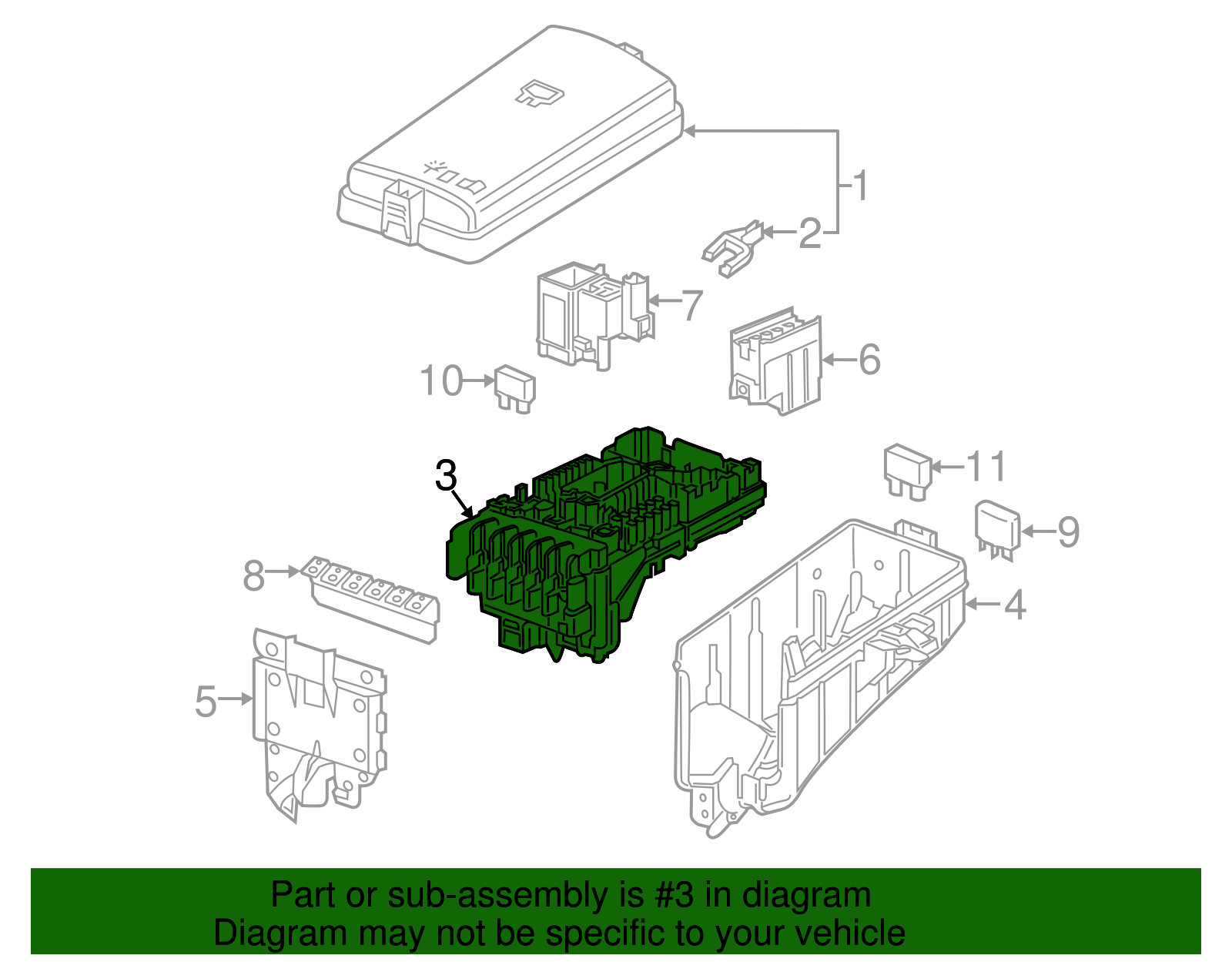 2015-2021 Volkswagen Relay & Fuse Plt 5Q0-937-125-H | OEM Parts Online