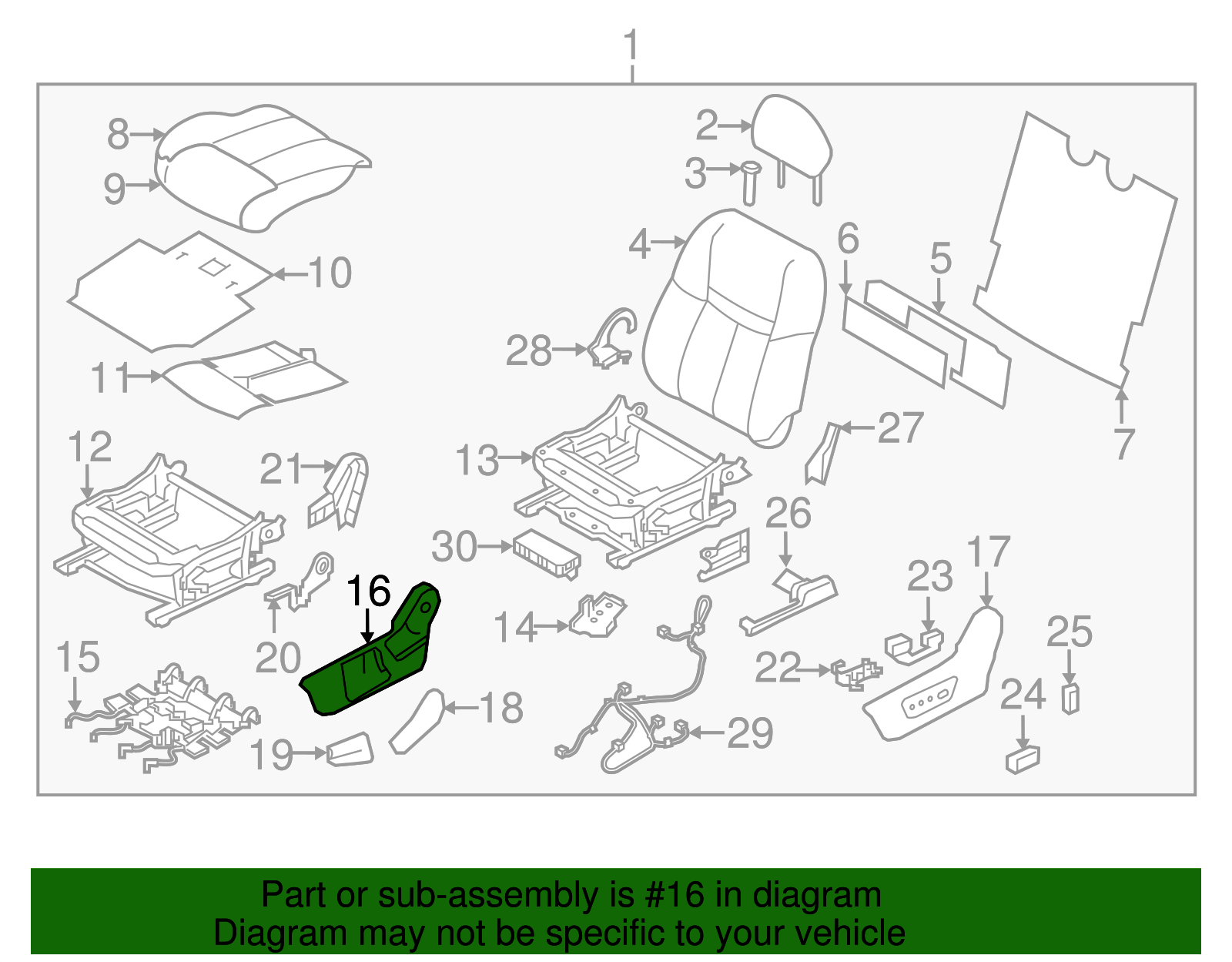 2017-2020 Nissan Rogue Outer Finish Panel 87380-6FK0B | Nissan Parts ...