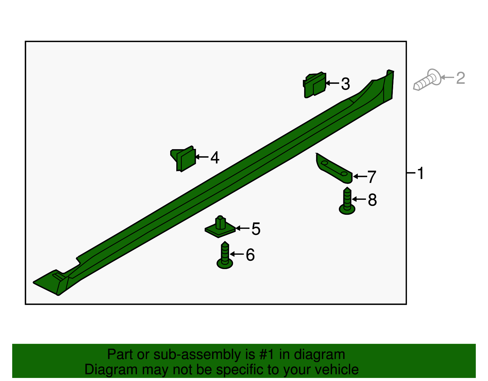87752-D5000 - Rocker Molding 2016-2020 Kia Optima | Kia.Parts Store